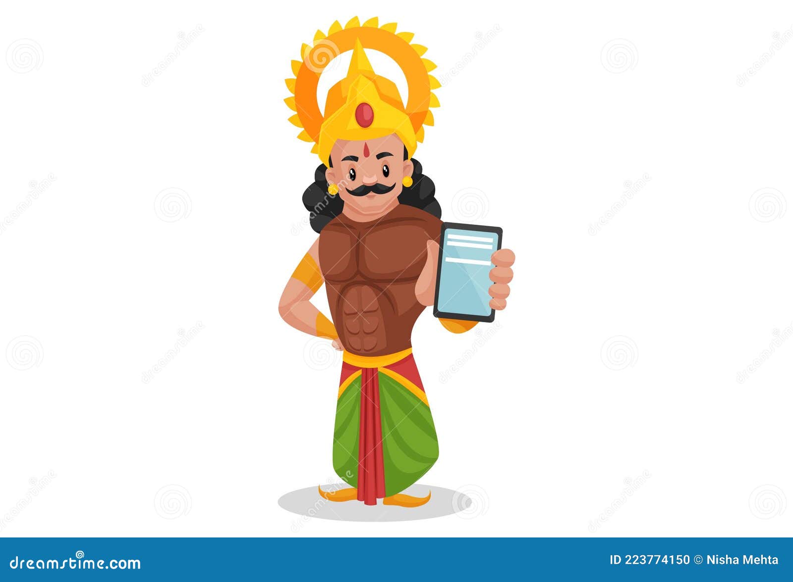 Arjuna Vector Cartoon Character Illustration | CartoonDealer.com #223774172