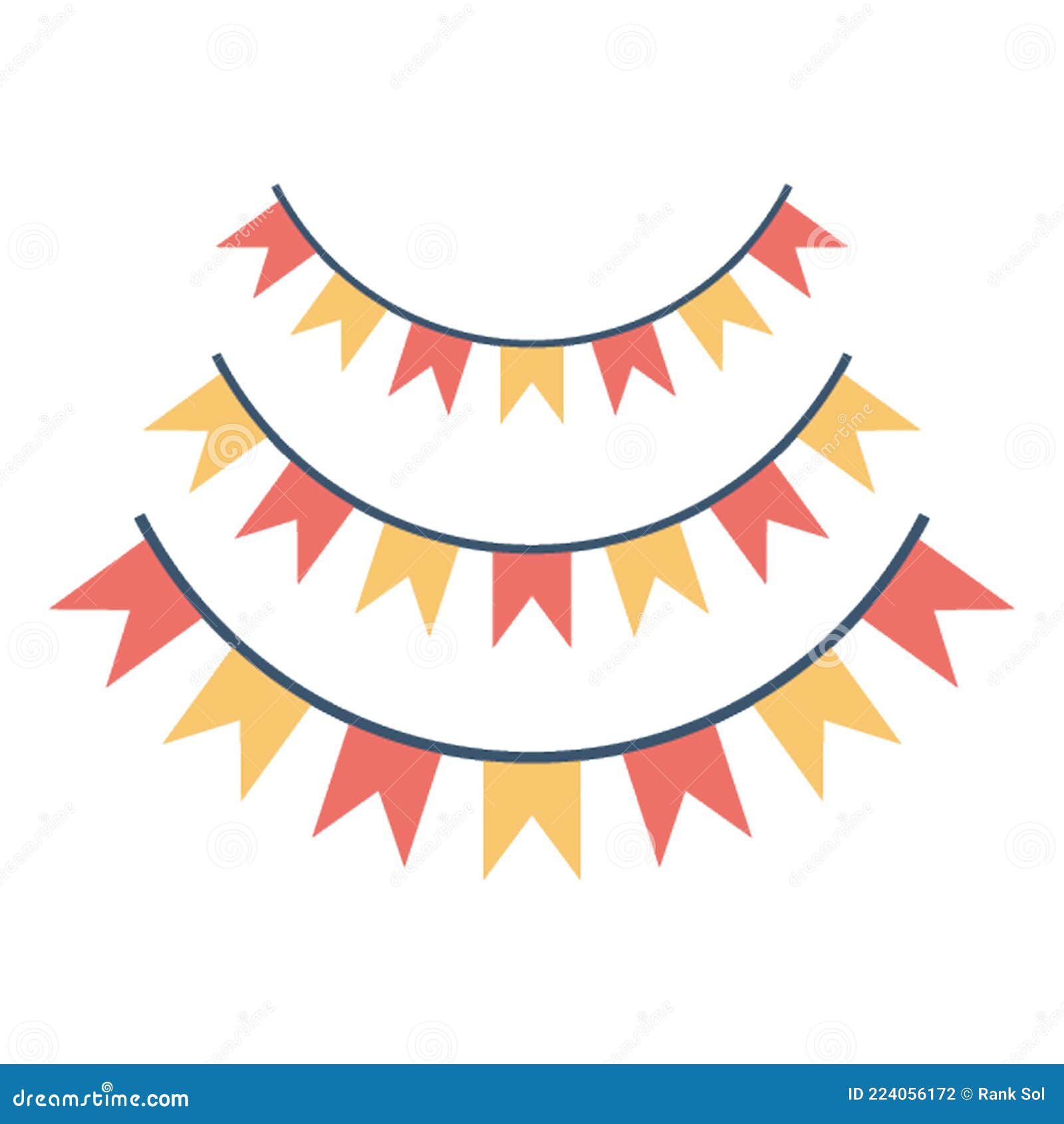 Buntings Color Vector icon stock vector. Illustration of vector - 224056172