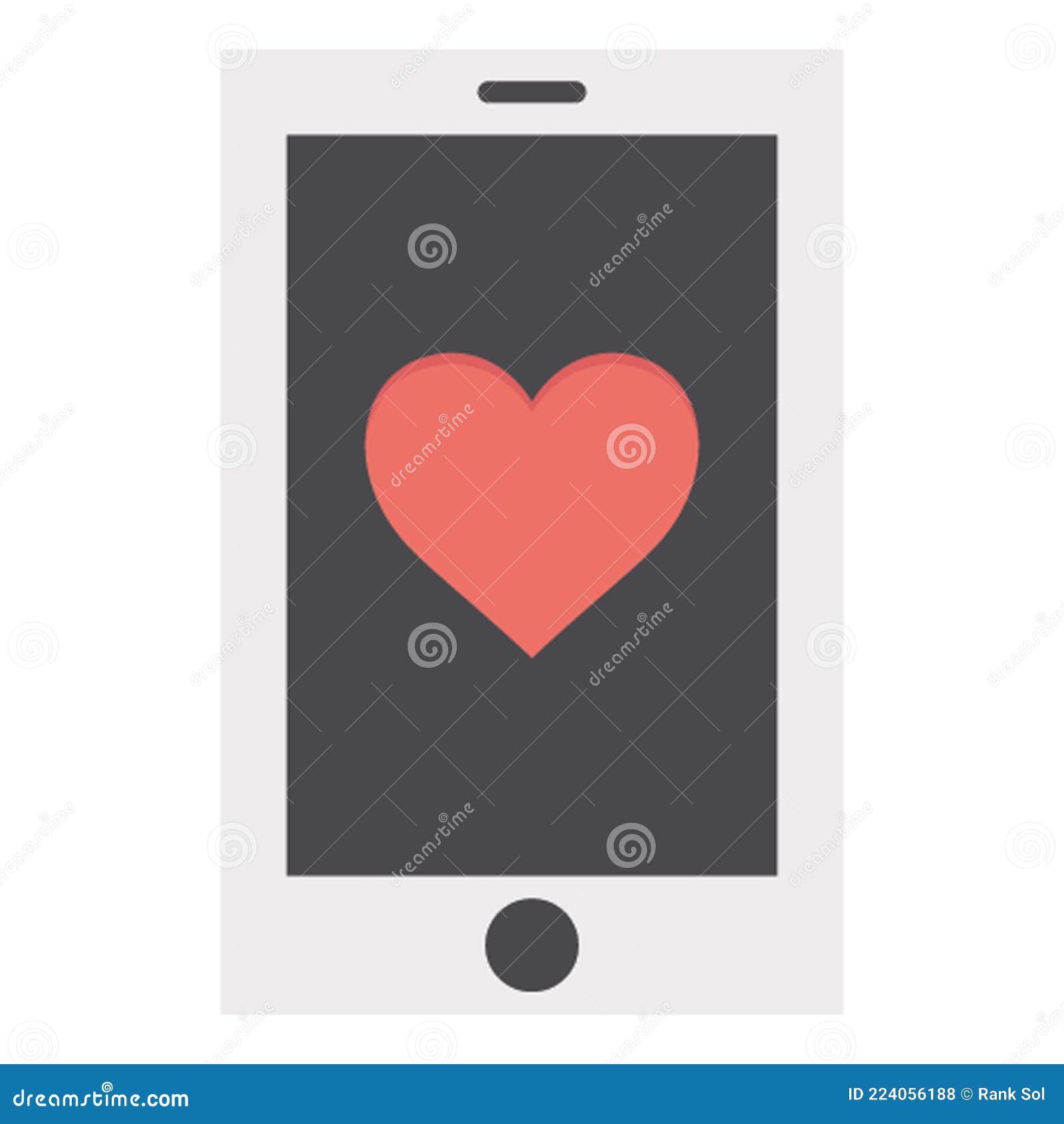 Cell Phone Color Vector Icon Stock Vector - Illustration of vector ...