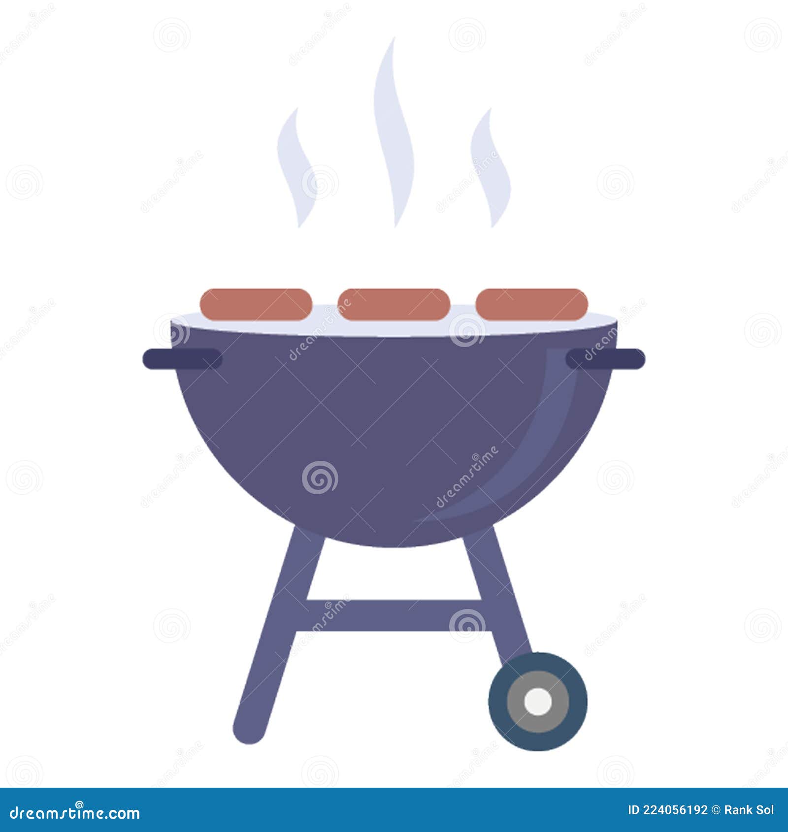 Barbecue Color Vector icon stock vector. Illustration of year - 224056192