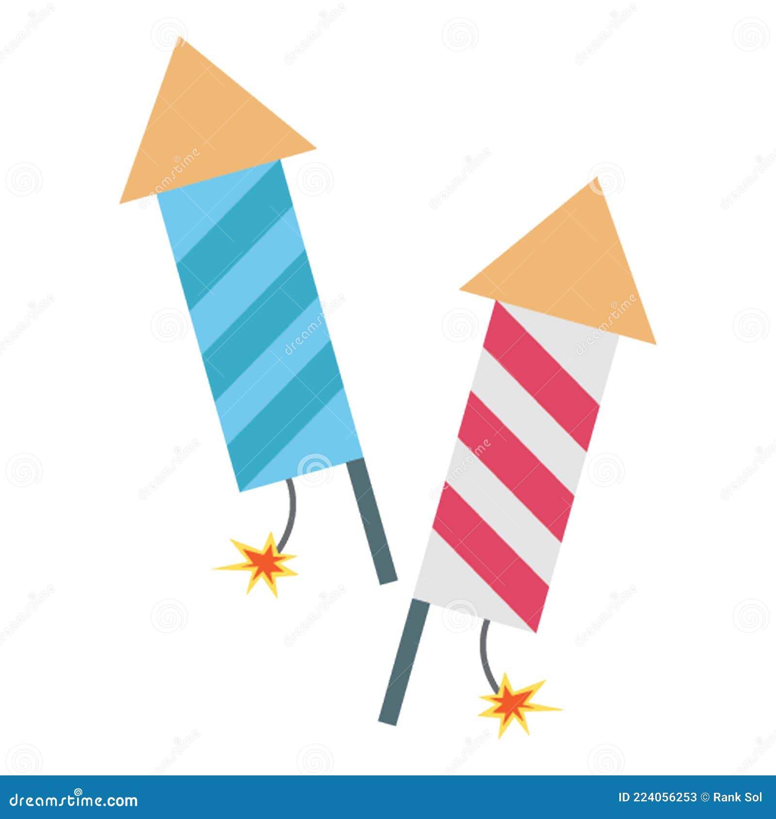 Dynamite Color Vector icon stock vector. Illustration of explosion ...