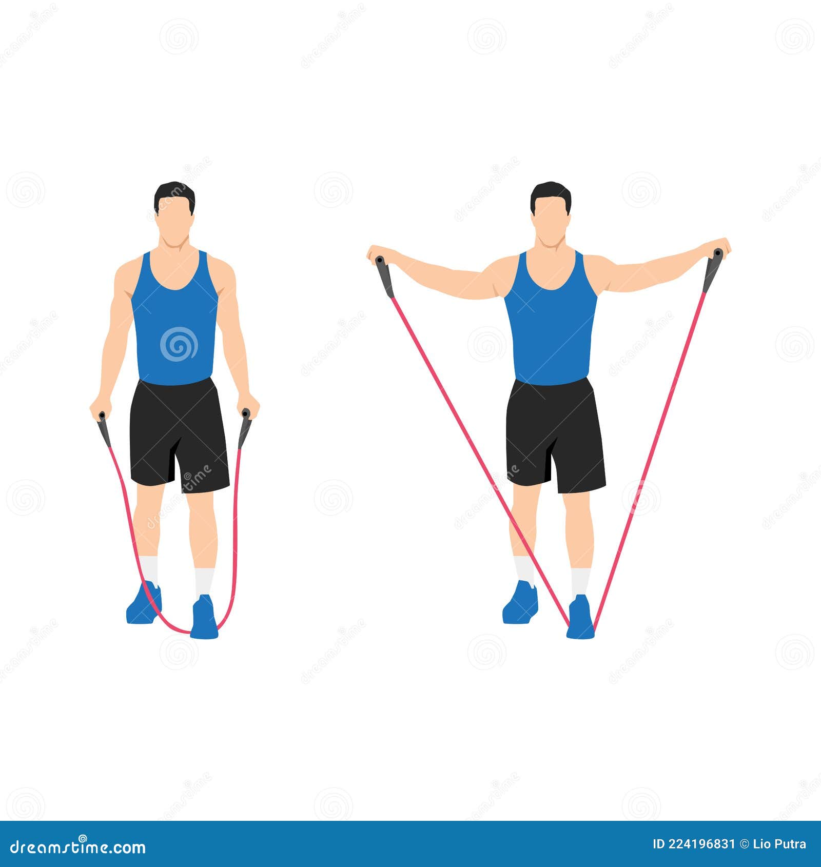 Lateral Raises DBWorkout Stick Figure Reference Stock Photography ...