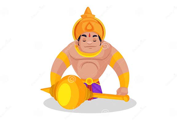 Bhima Vector Cartoon Illustration Stock Vector - Illustration of ...