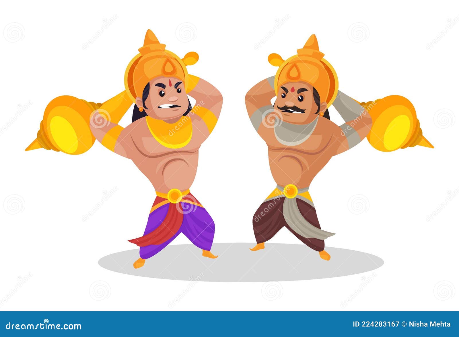 Bhima Vector Cartoon Illustration Stock Vector - Illustration of ...