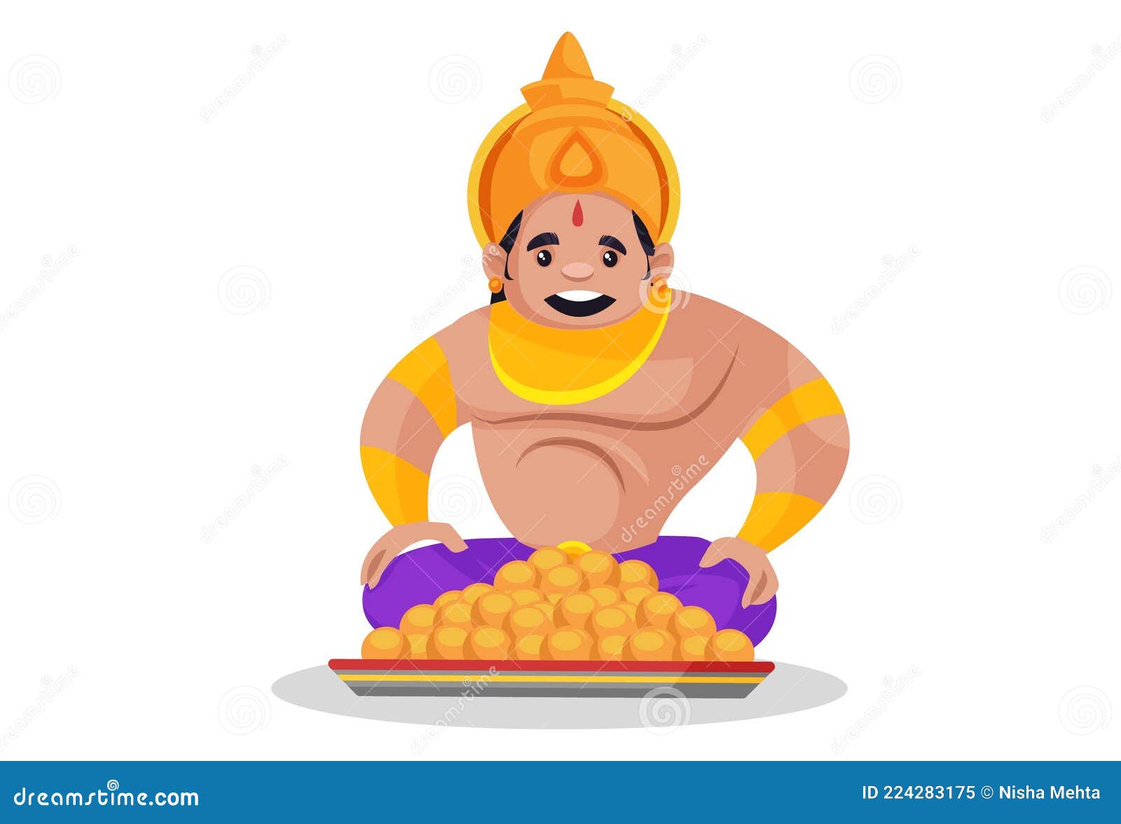 Bhima Vector Cartoon Illustration | CartoonDealer.com #224283160