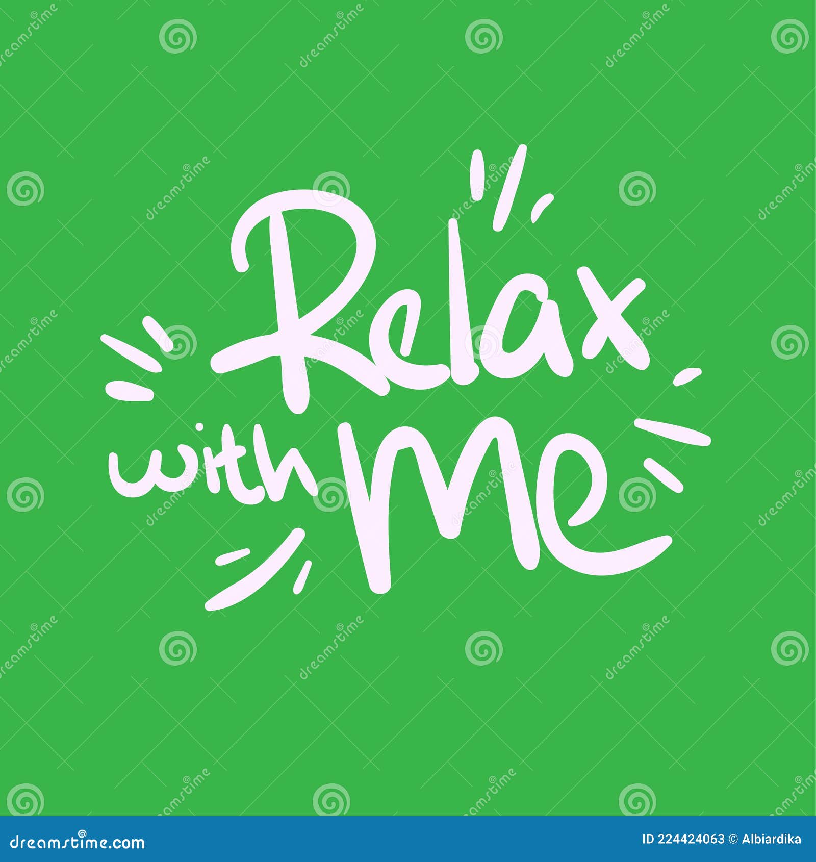 Relax with Me Quote Text Typography Design Vector Illustration Stock ...
