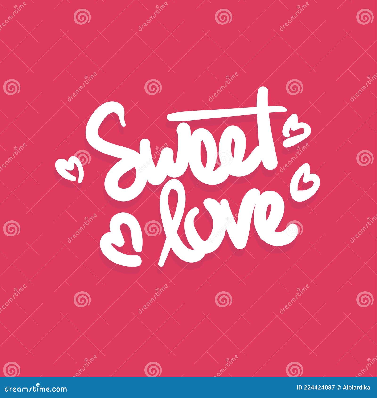 Sweet Heart Love Valentine Romance Quote Text Typography Design Vector ...