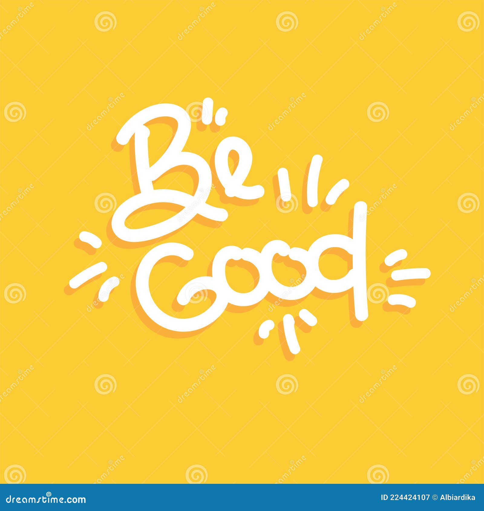 Be Good Quote Text Typography Design Vector Illustration Stock Vector ...