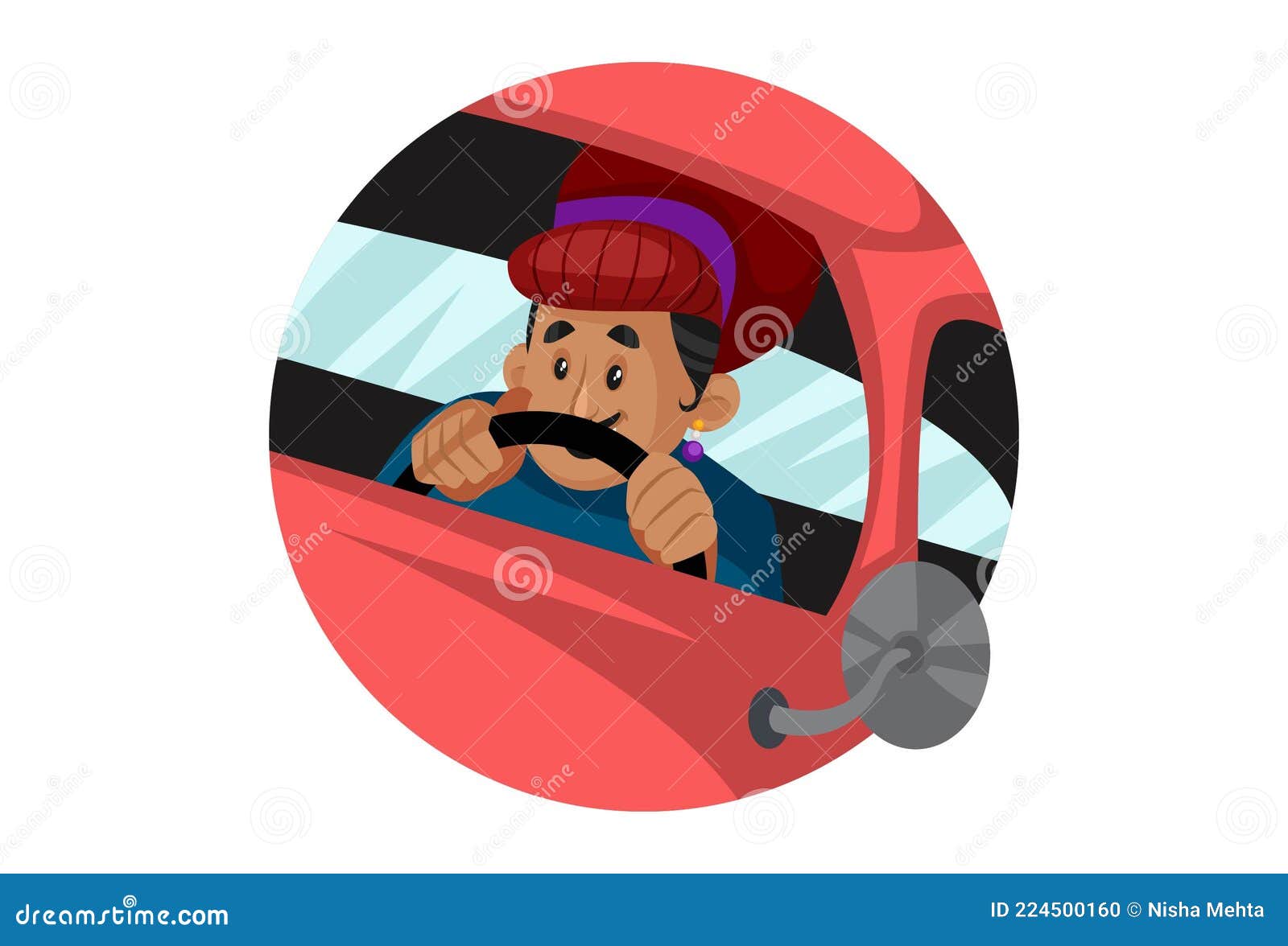 Birbal Vector Cartoon Illustration Stock Vector - Illustration of ...