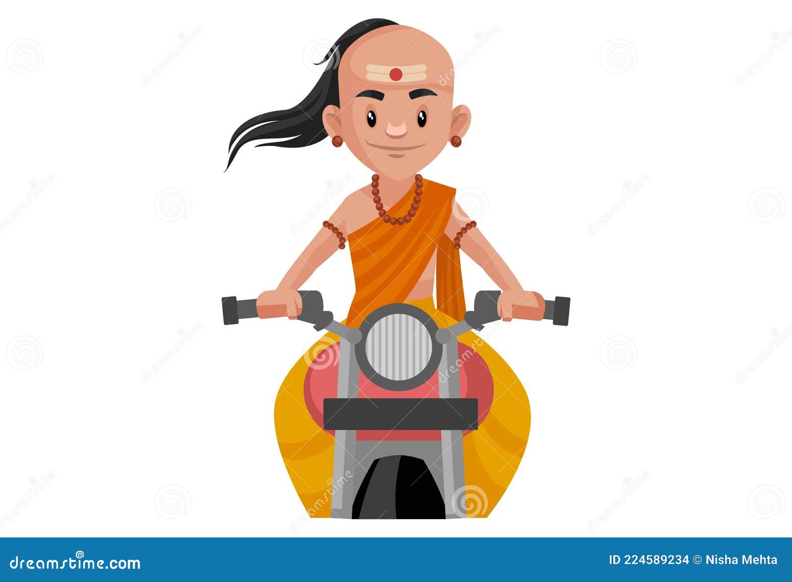 Chanakya Vector Cartoon Illustration Stock Vector - Illustration of ...