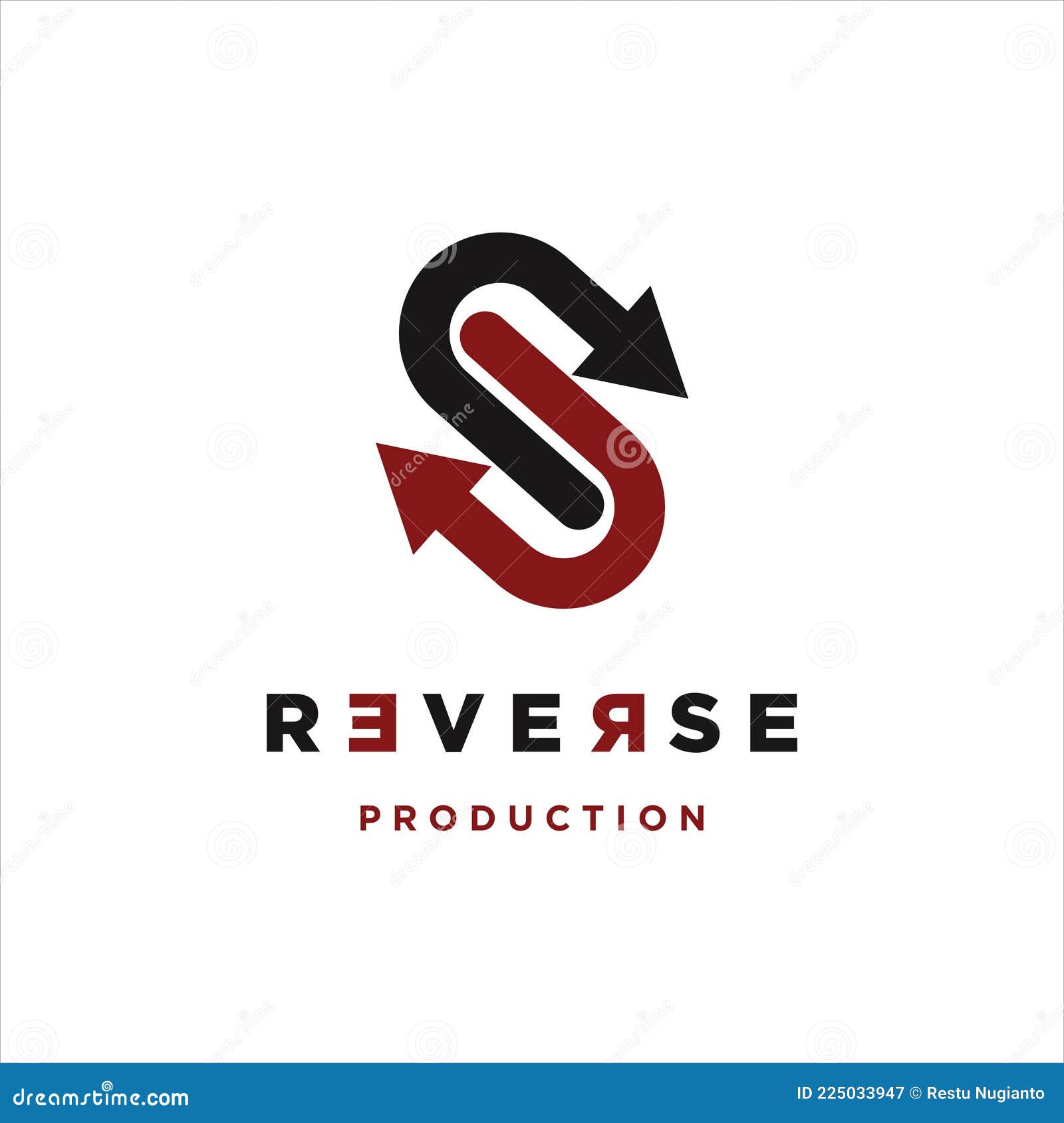 Logo With Two Reverse Arrows Stock Photography | CartoonDealer.com ...