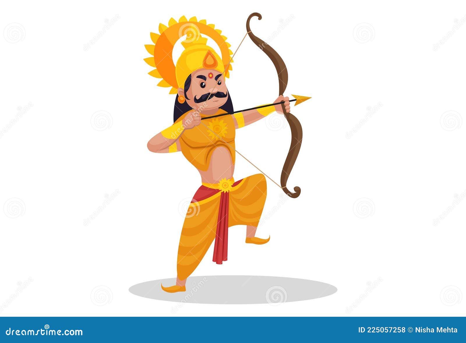 Vector Graphic Illustration of Karan Stock Vector - Illustration of ...