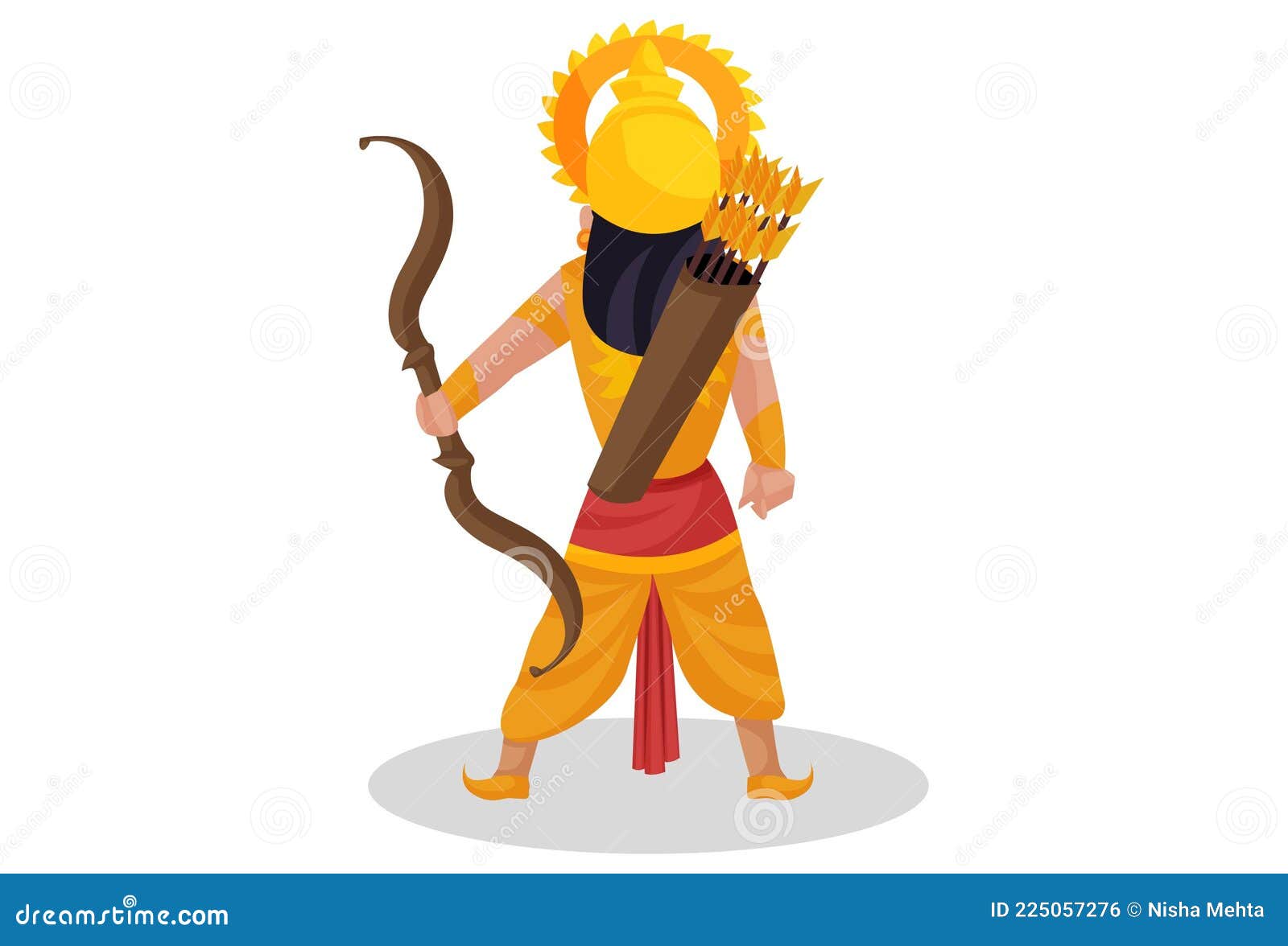 Vector Graphic Illustration of Karan Stock Vector - Illustration of ...