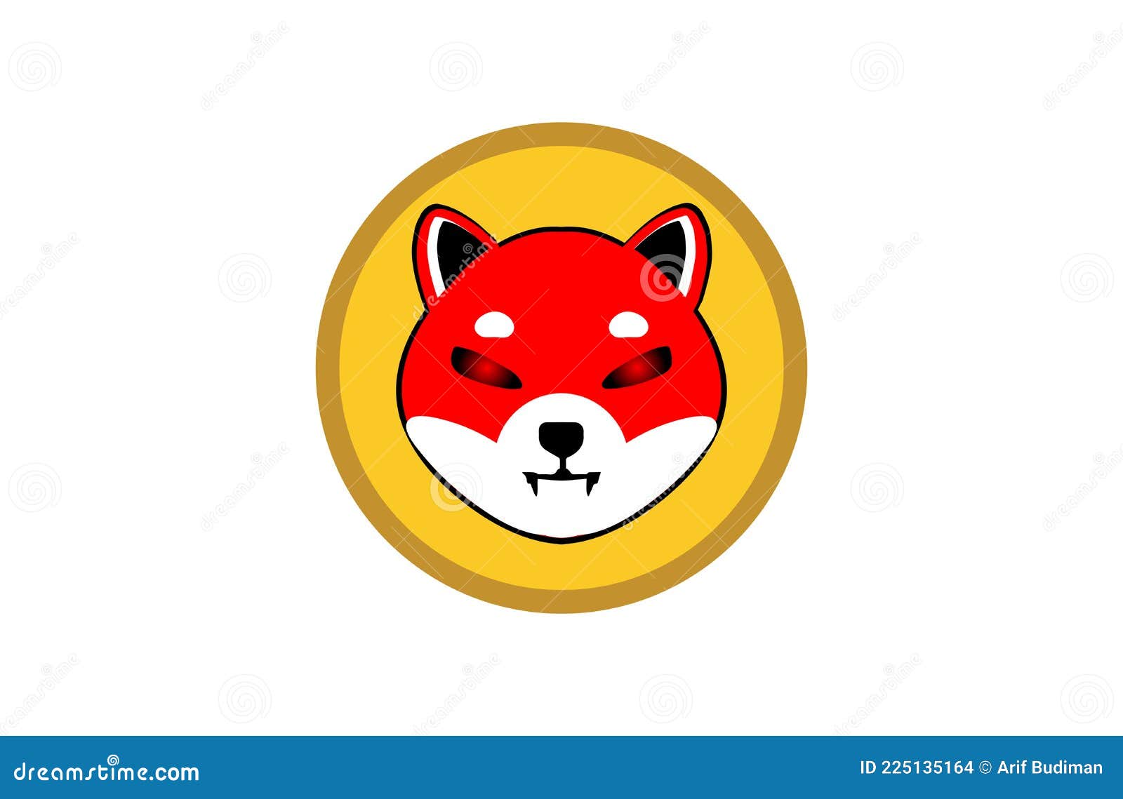 Shiba Inu SHIB Icon for Web, Banner, Sign, Symbol, Etc. Vector Eps10 ...