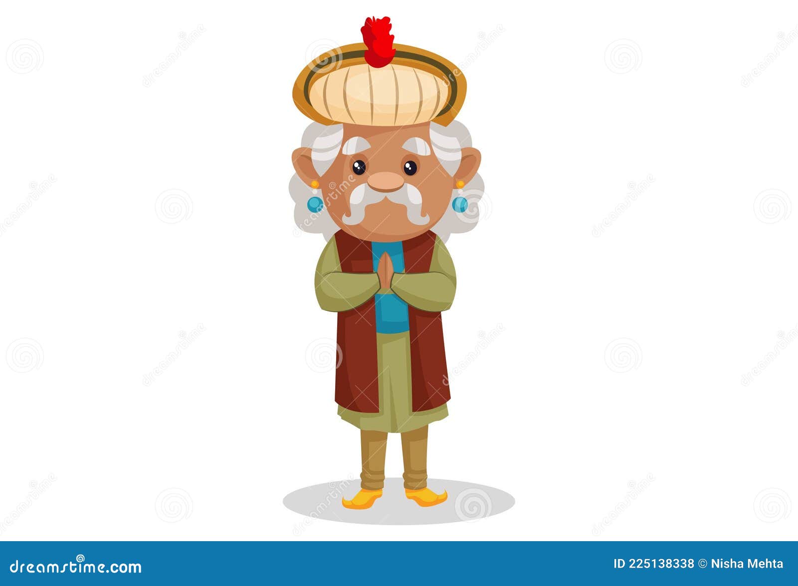 Vector Graphic Illustration of King Akbar Stock Vector - Illustration ...