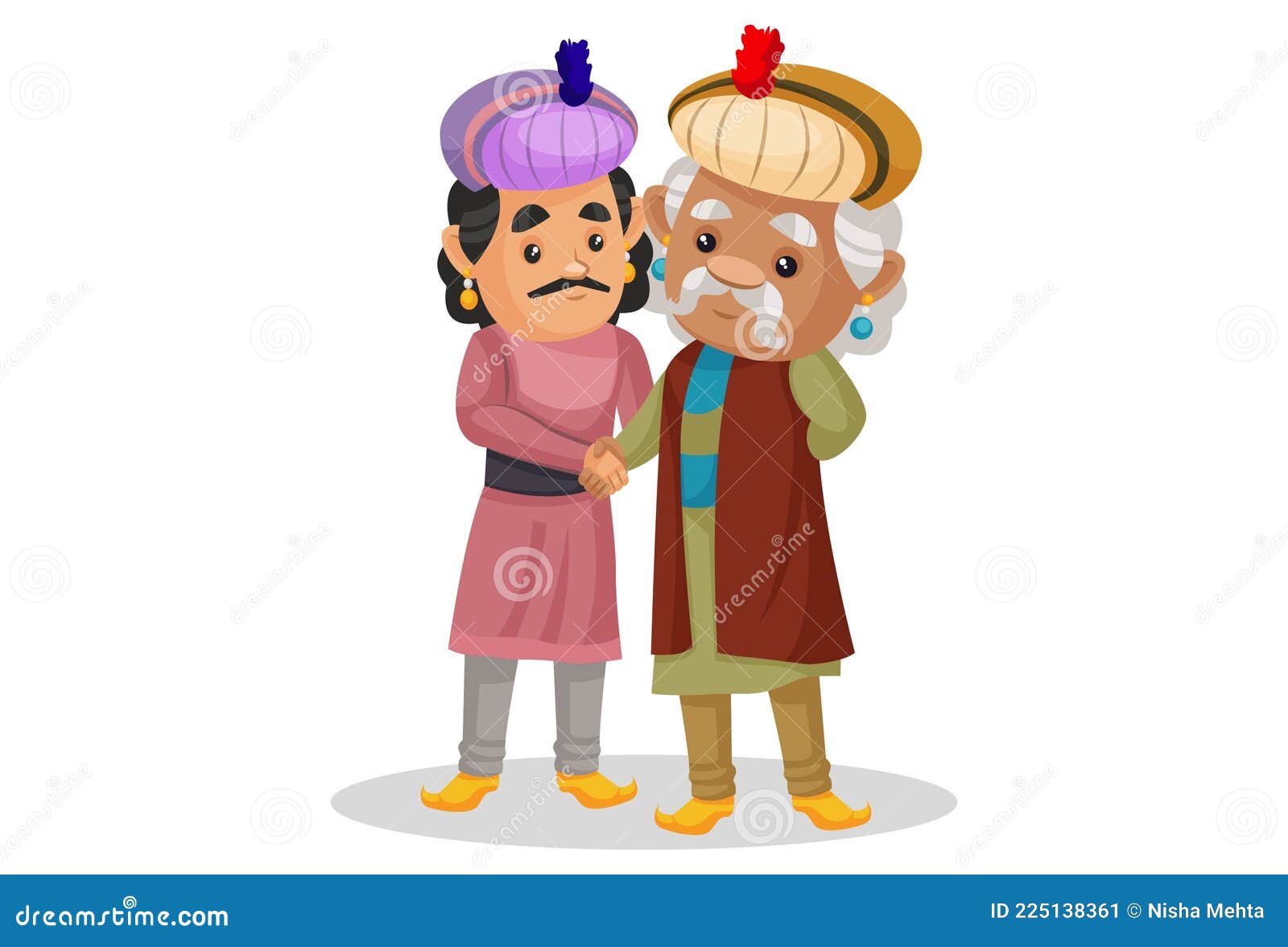 Vector Graphic Illustration of King Akbar Stock Vector - Illustration ...