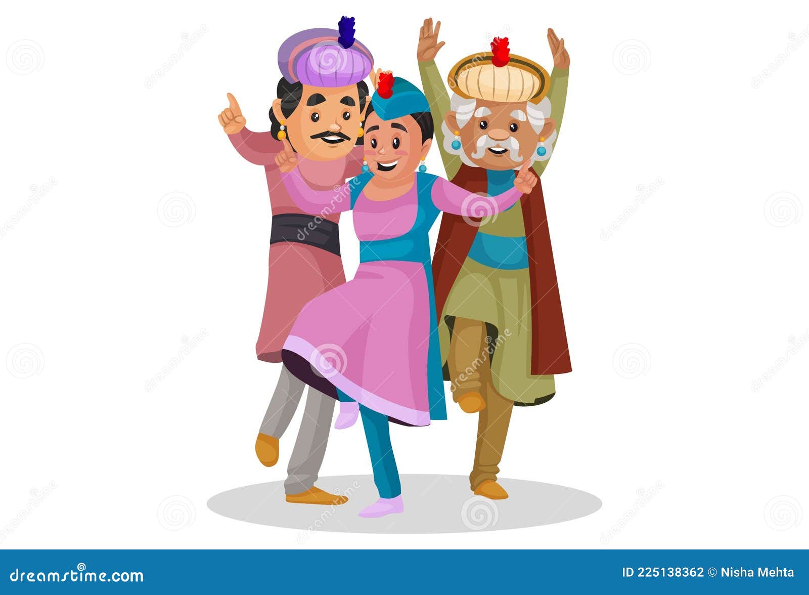 Vector Graphic Illustration of King Akbar Stock Vector - Illustration ...