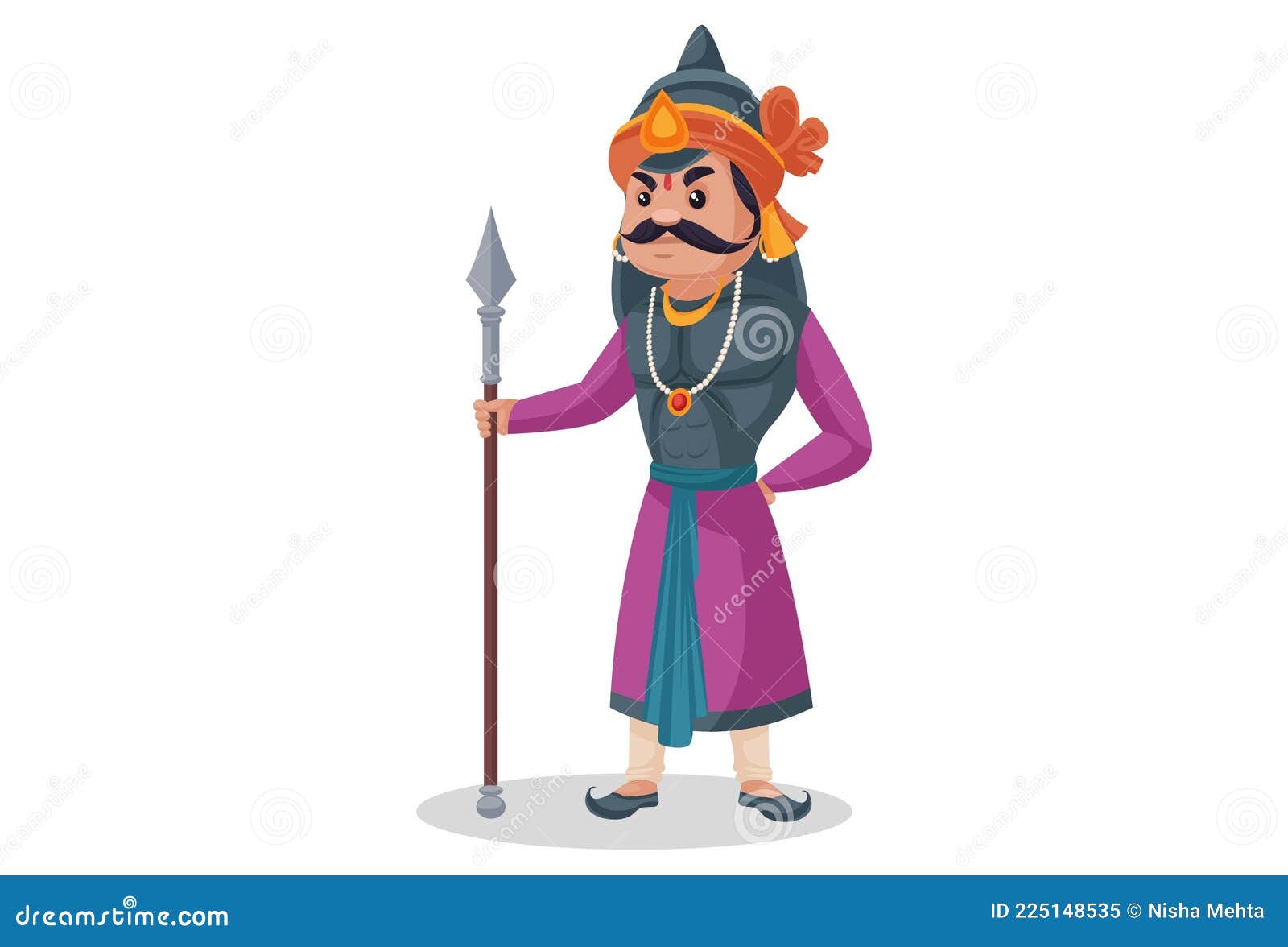Vector Graphic Illustration of Maharana Pratap Stock Vector ...