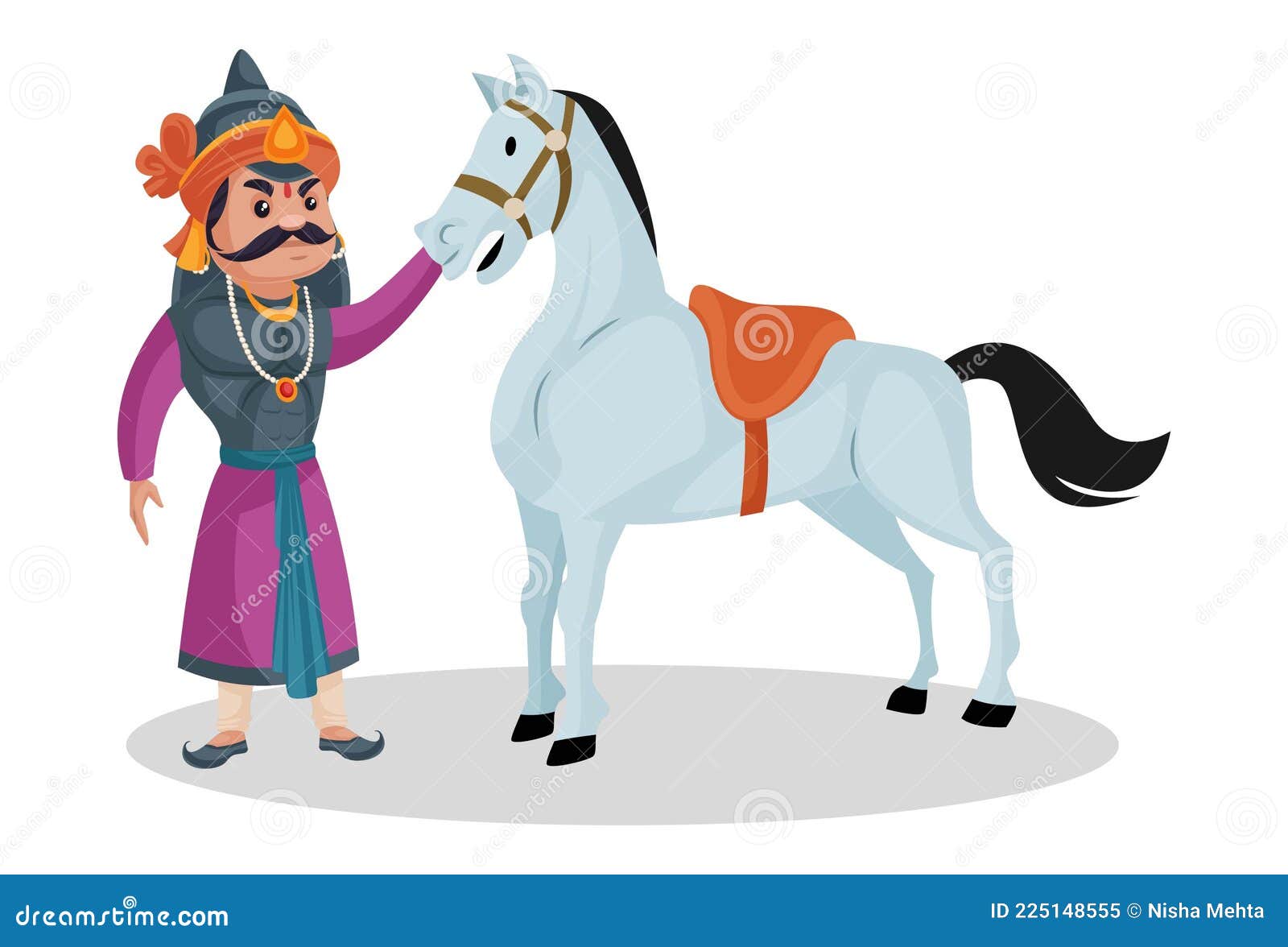 Chetak Horse Drawing