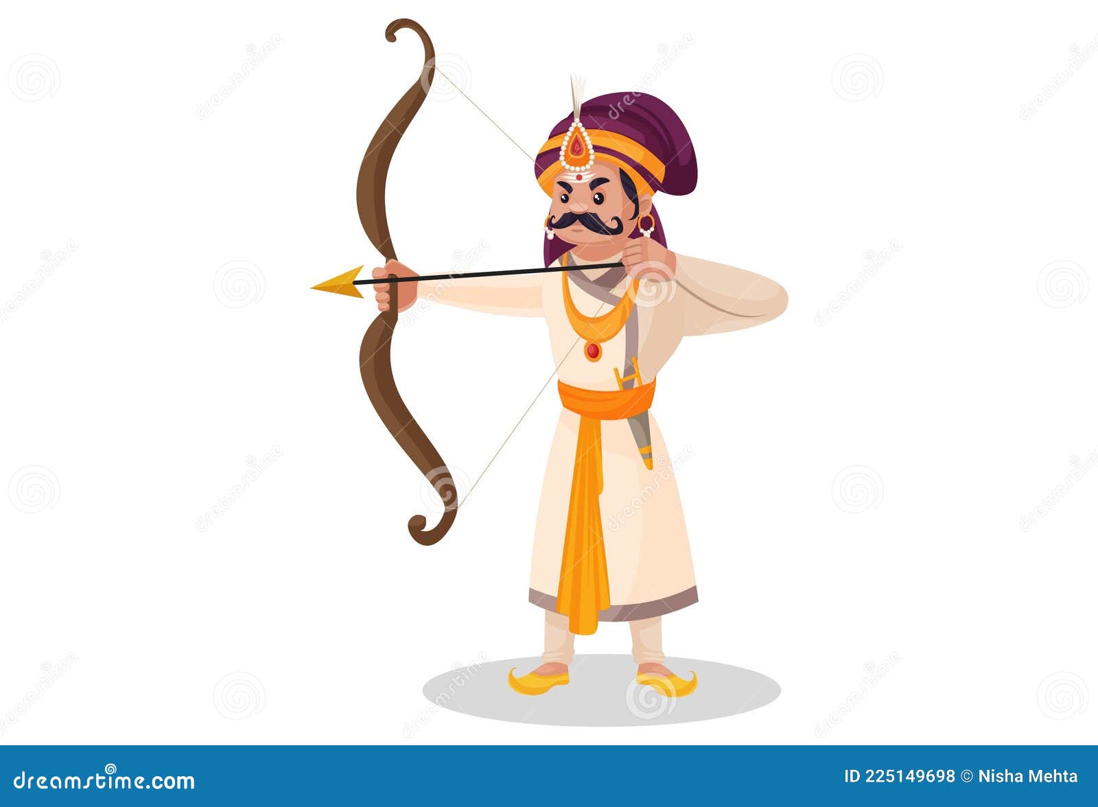 Vector Graphic Illustration of Prithviraj Chauhan Stock Vector ...