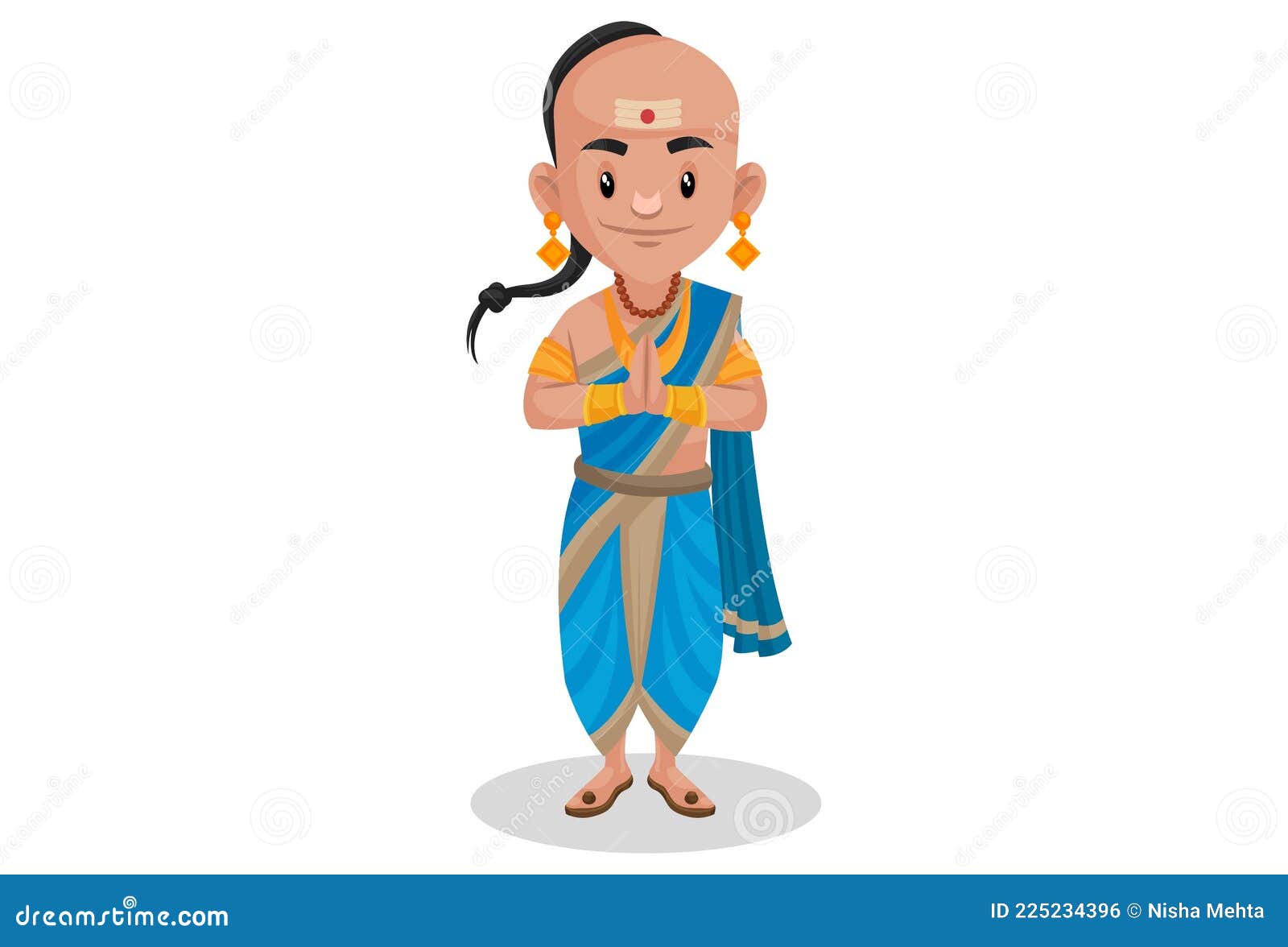 Vector Graphic Illustration of Tenali Ramakrishna Stock Vector ...