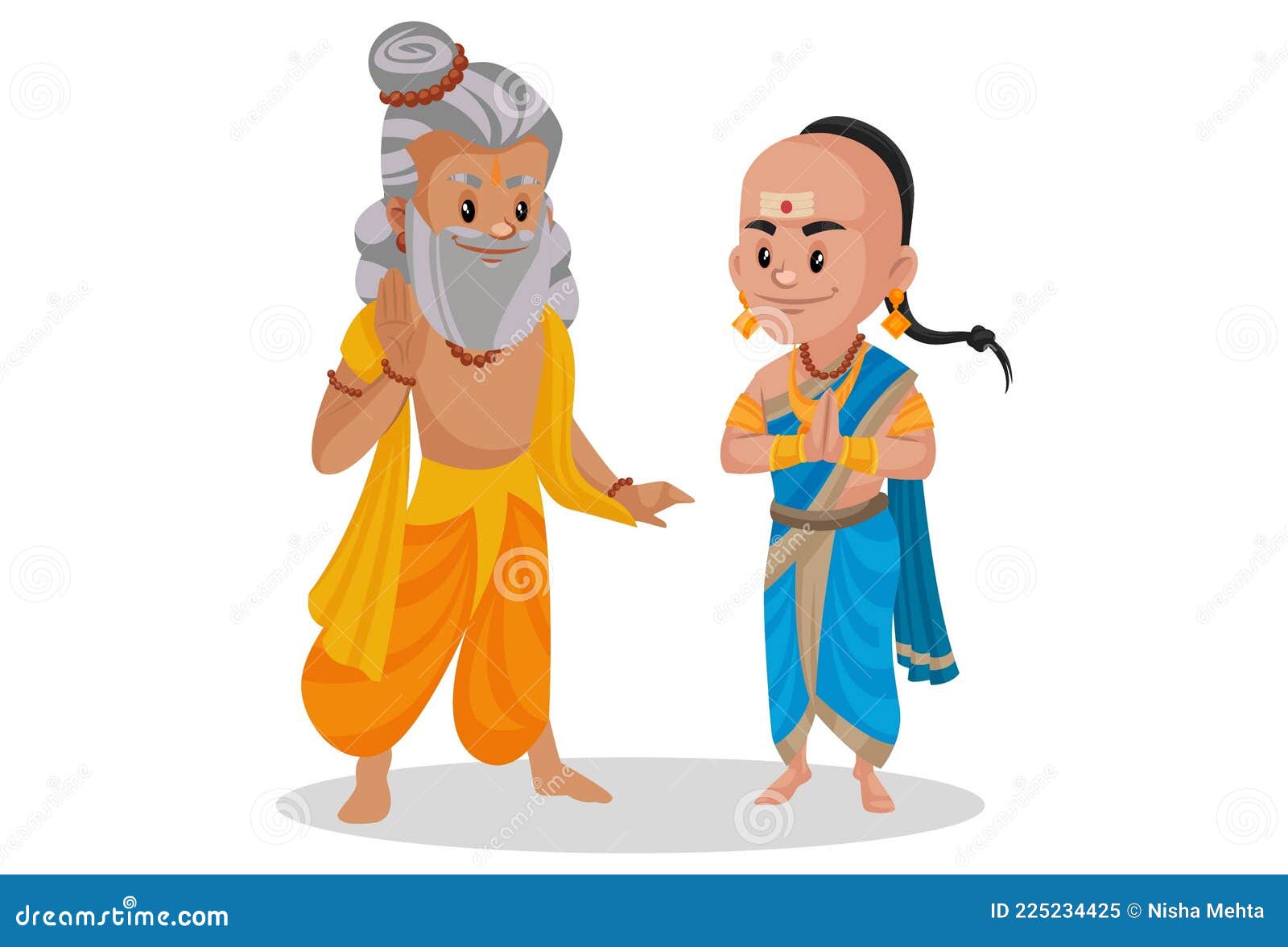 Vector Graphic Illustration of Tenali Ramakrishna Stock Vector ...