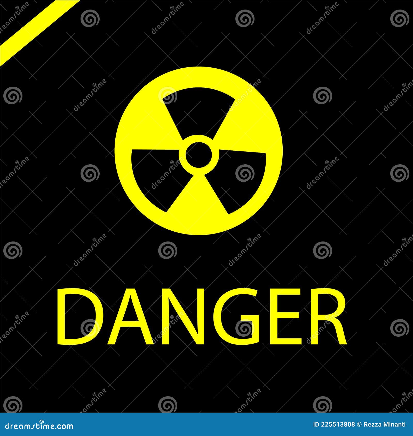 Vector of Nuclear Danger Signs Stock Vector - Illustration of circle ...