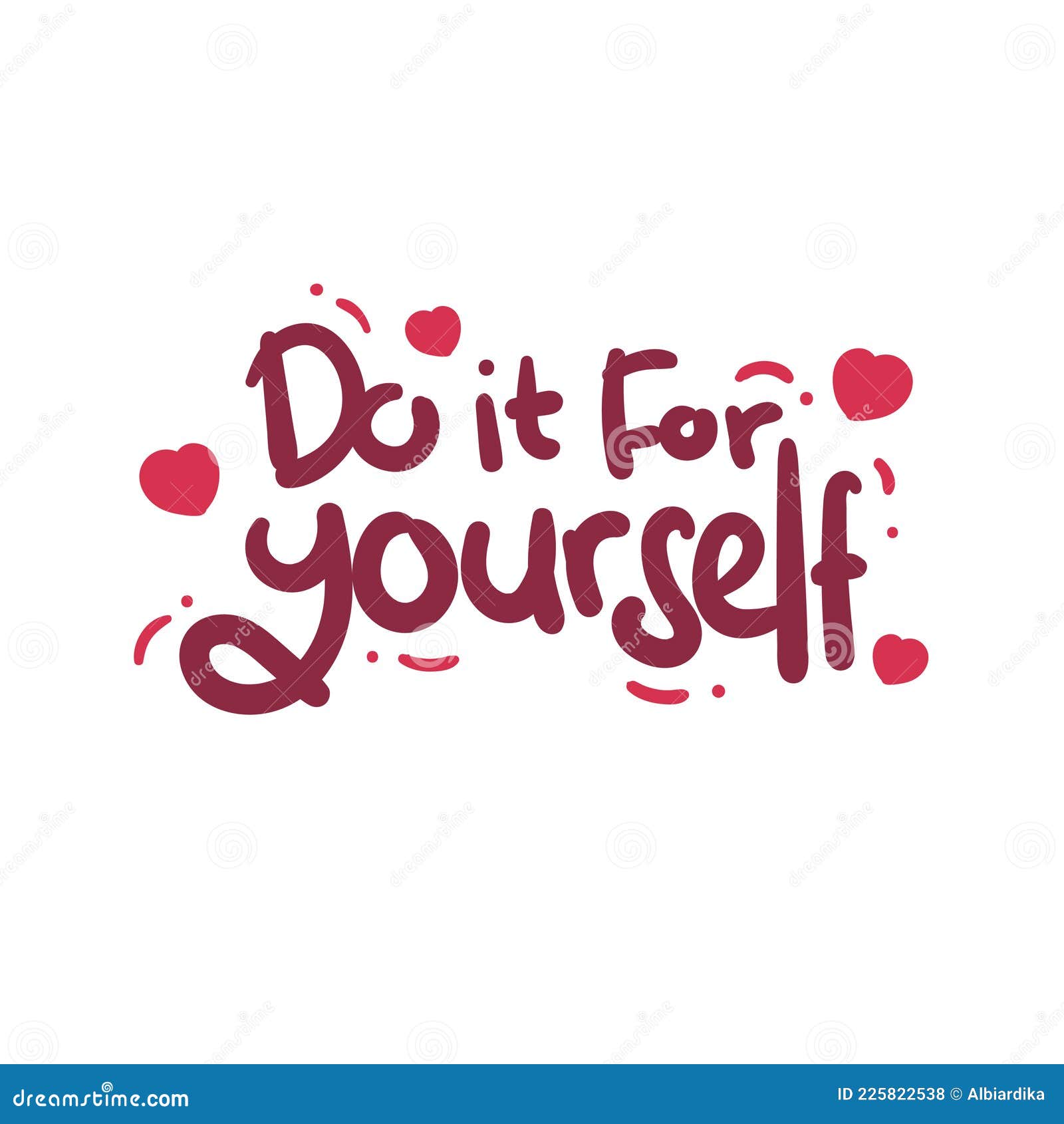 Do it for Yourself Quote Text Typography Design Vector Illustration ...