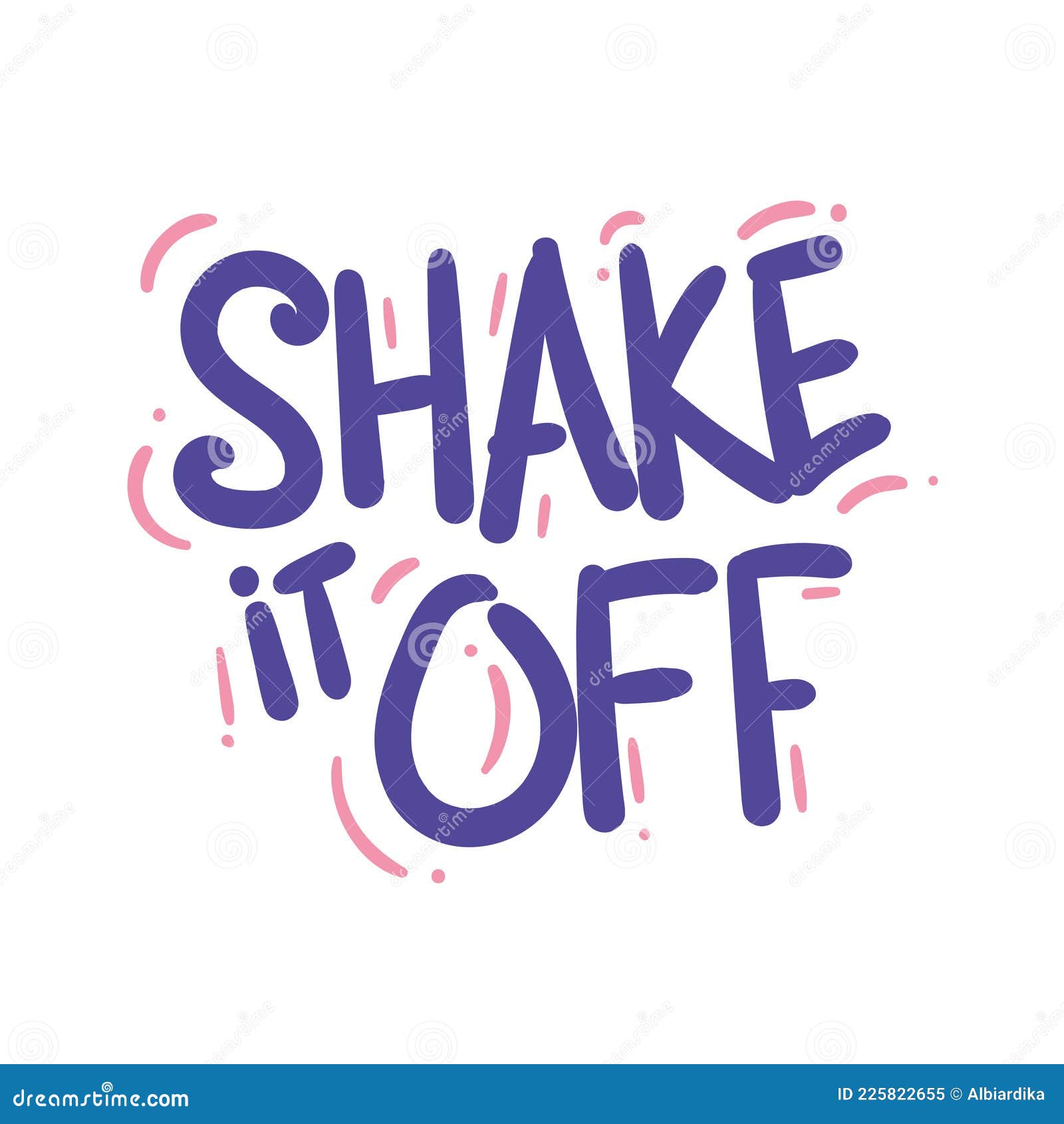 Shake it Off Dance Party Quote Text Typography Design Vector ...