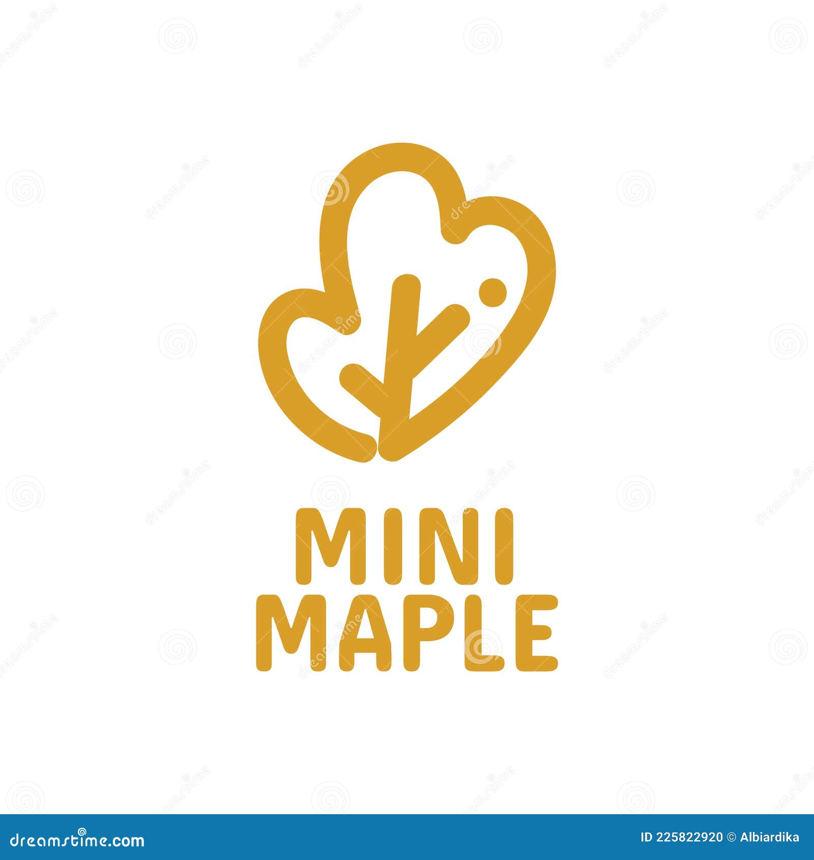 Mini Maple Leaf Autumn Nature Logo Concept Design Stock Vector ...