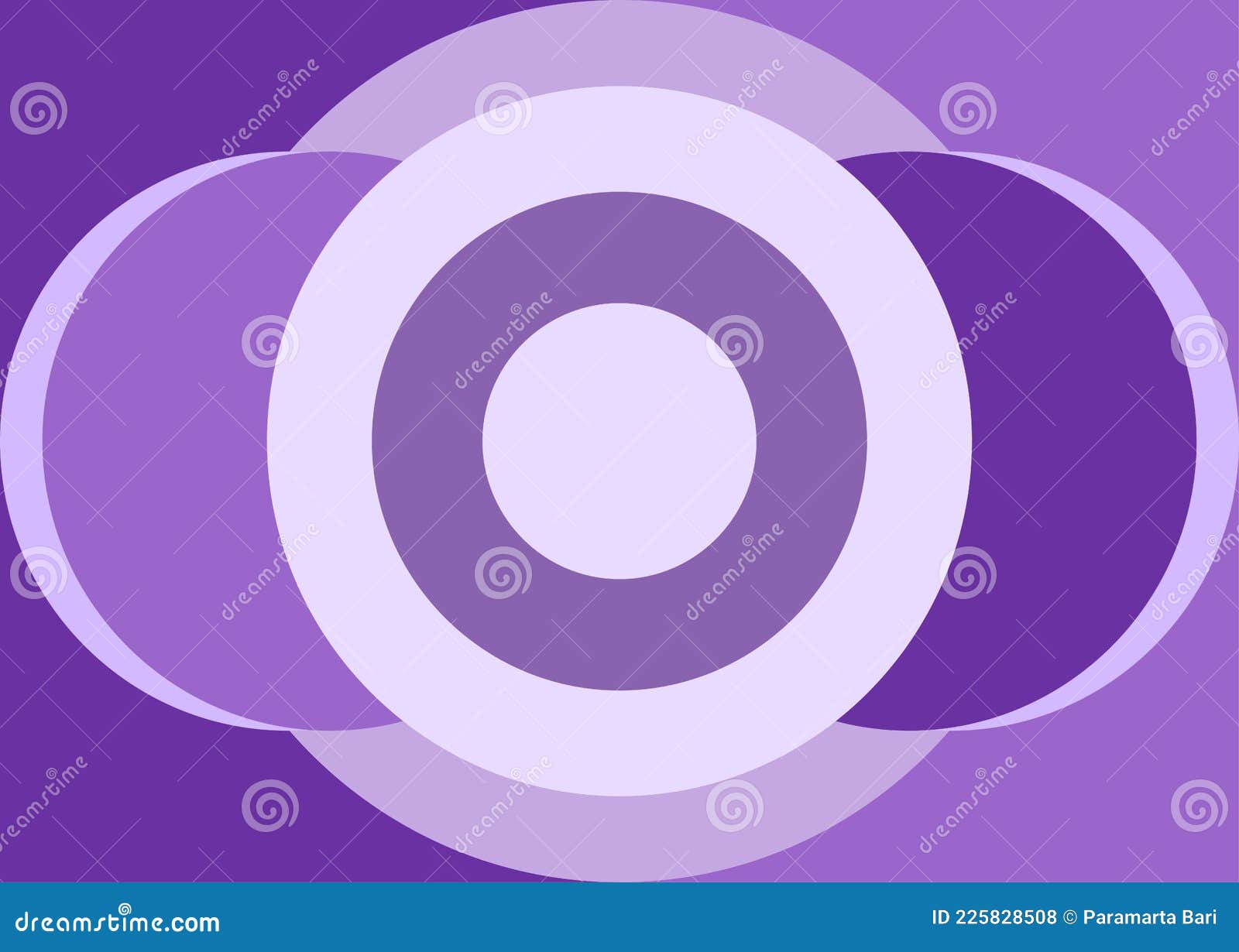 Pop Art Style Poster with Circle Shape and Purple Variation Colors ...