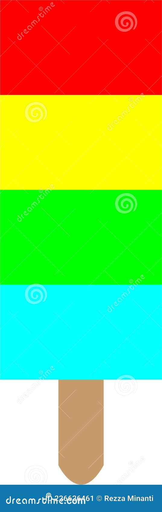 Vector of Four Flavored Ice Sticks Stock Vector - Illustration of brand ...