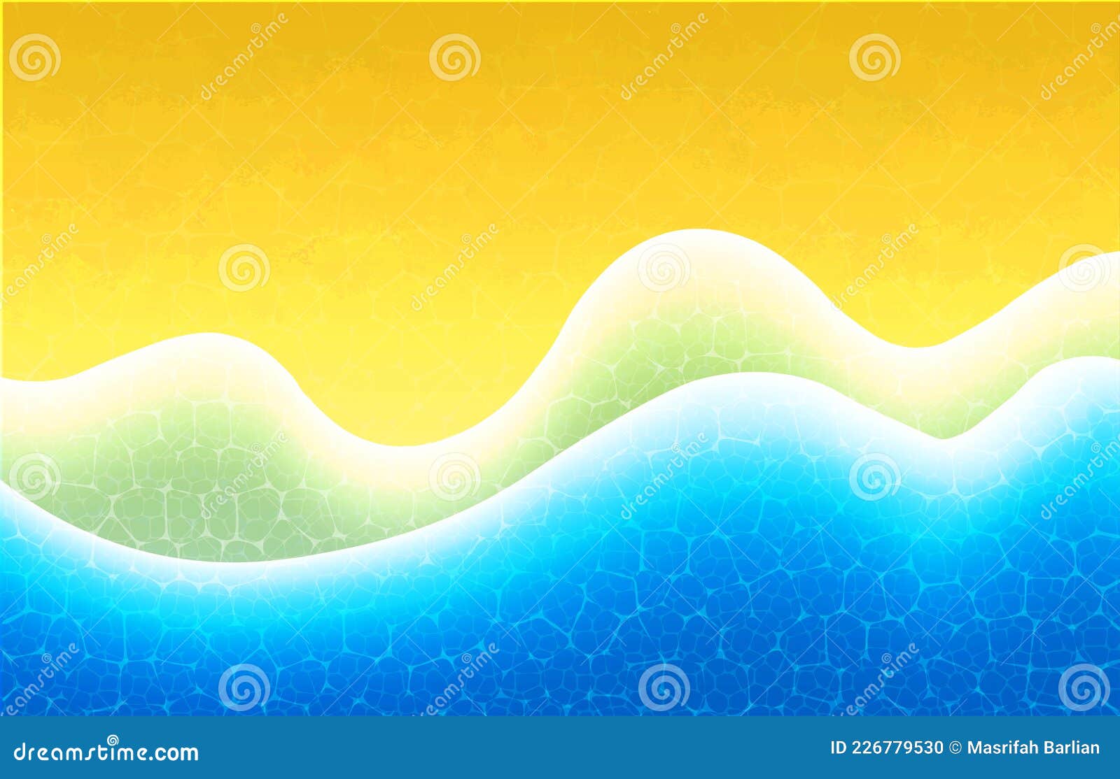 Abstract SSoft Wave of Blue Ocean Basic RGB Stock Vector - Illustration ...