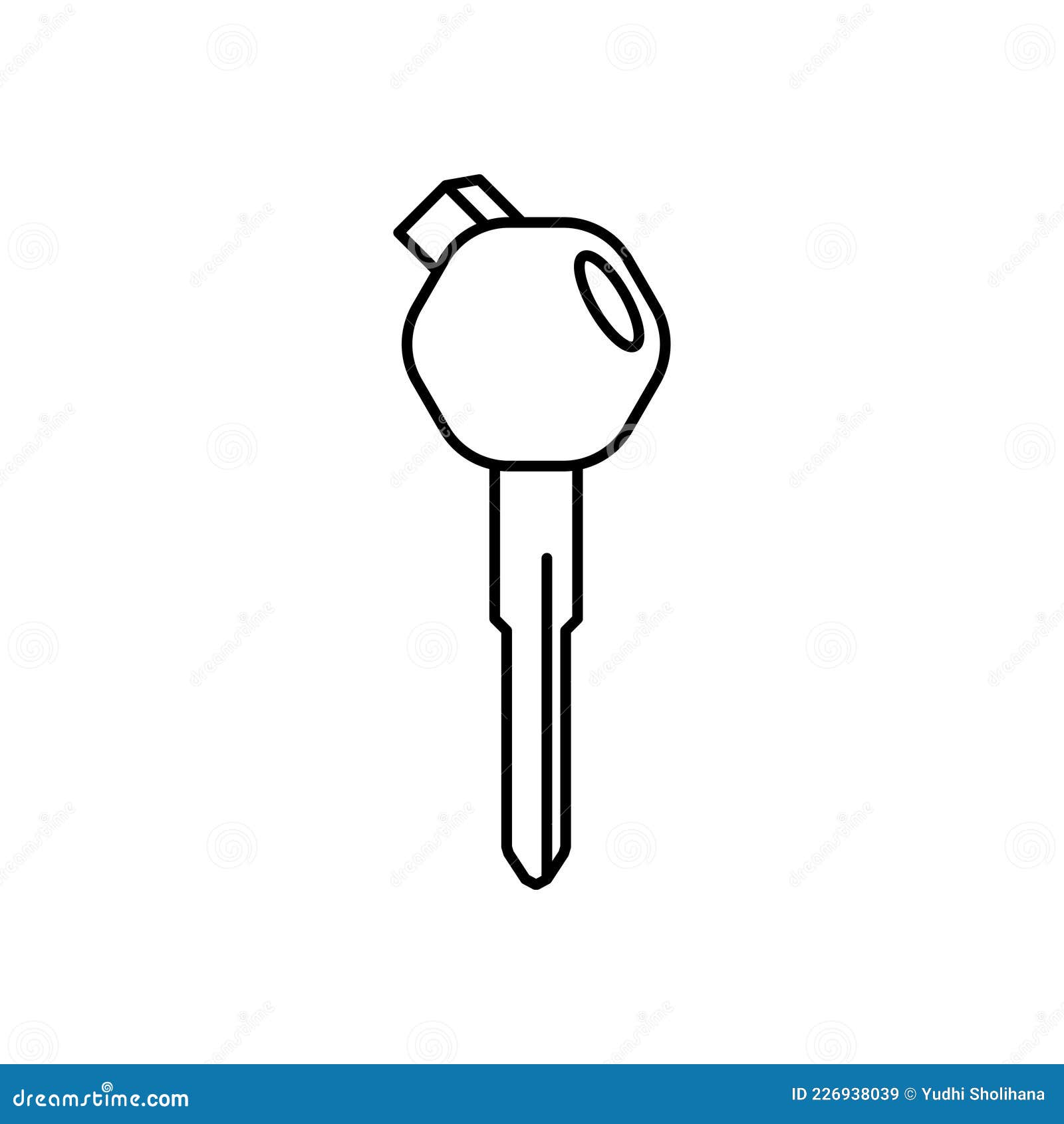 Motorcycle Key Icon, Simple Key Design Template Stock Vector ...