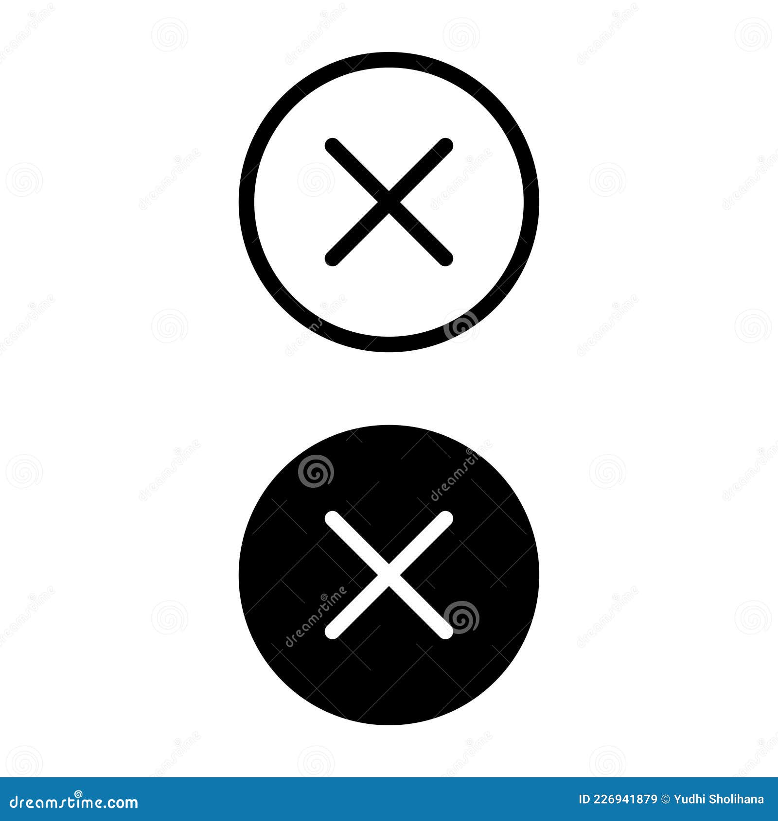 Delete, Cancel, Close, Remove Icons Stock Vector - Illustration of ...