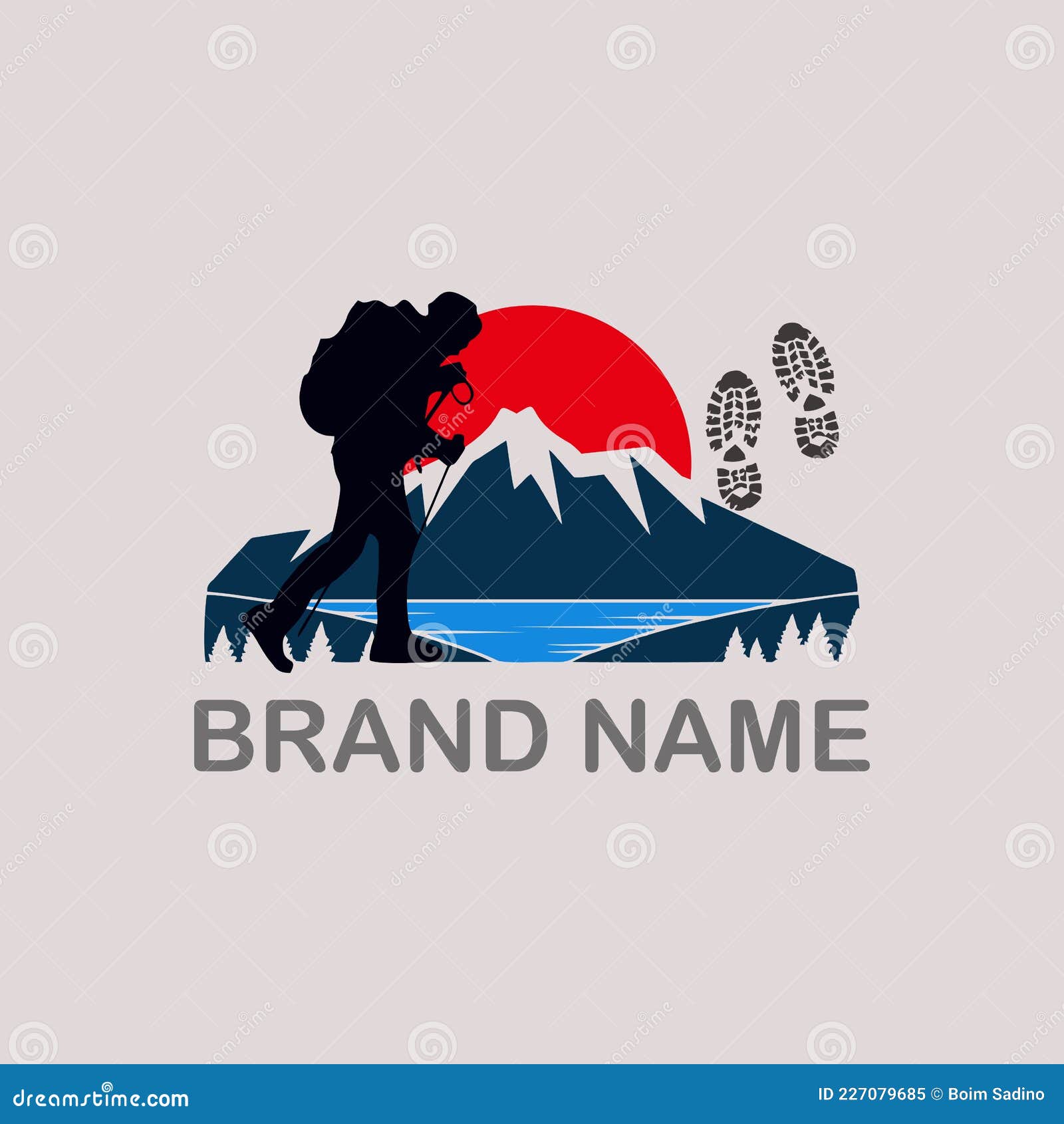 Basic RGB Mountain of Traveling Outdoor Stock Vector - Illustration of ...