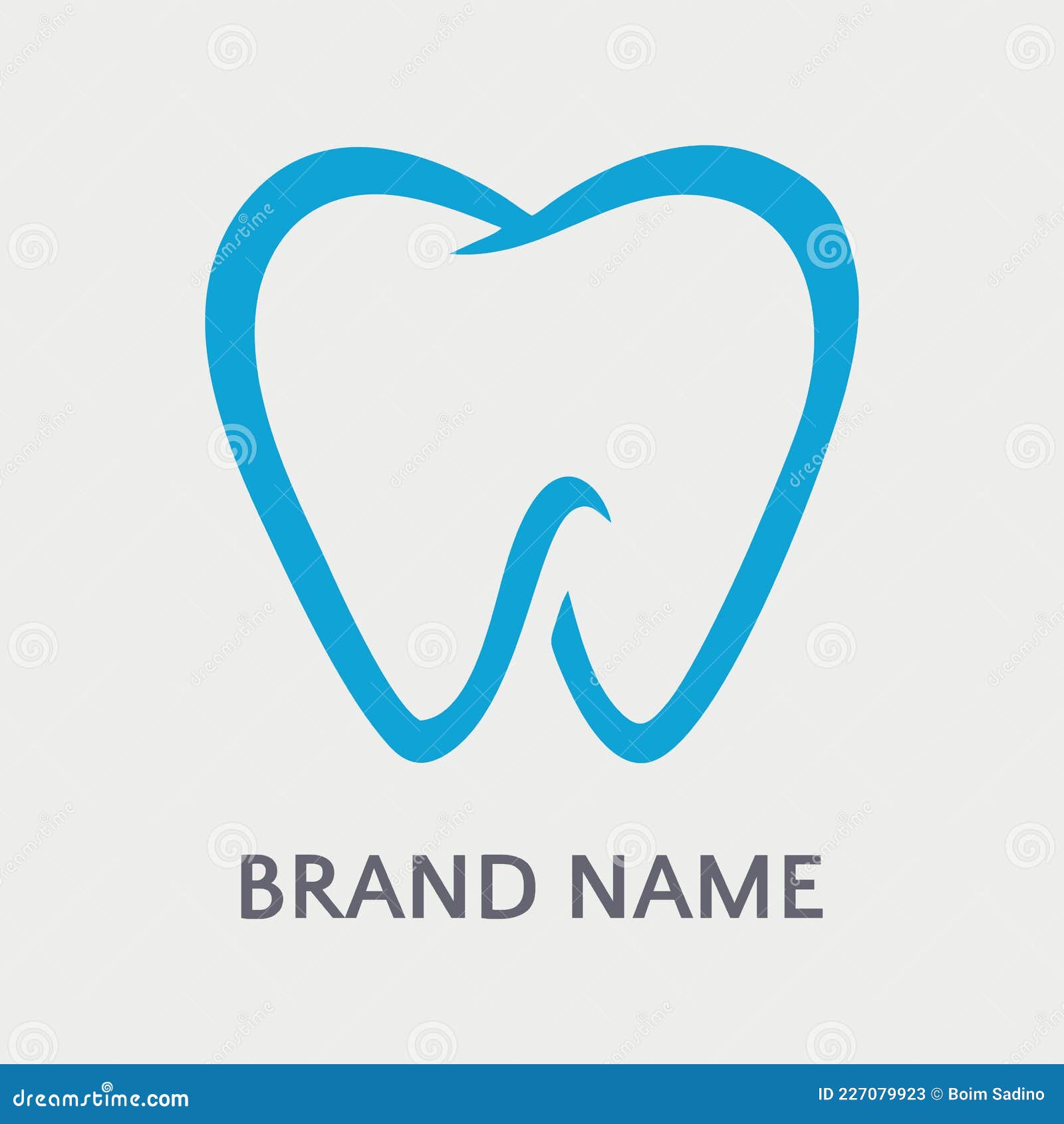 Simple Dental Logo, Tooth Symbol Combined With Circle Shape, Dentist ...