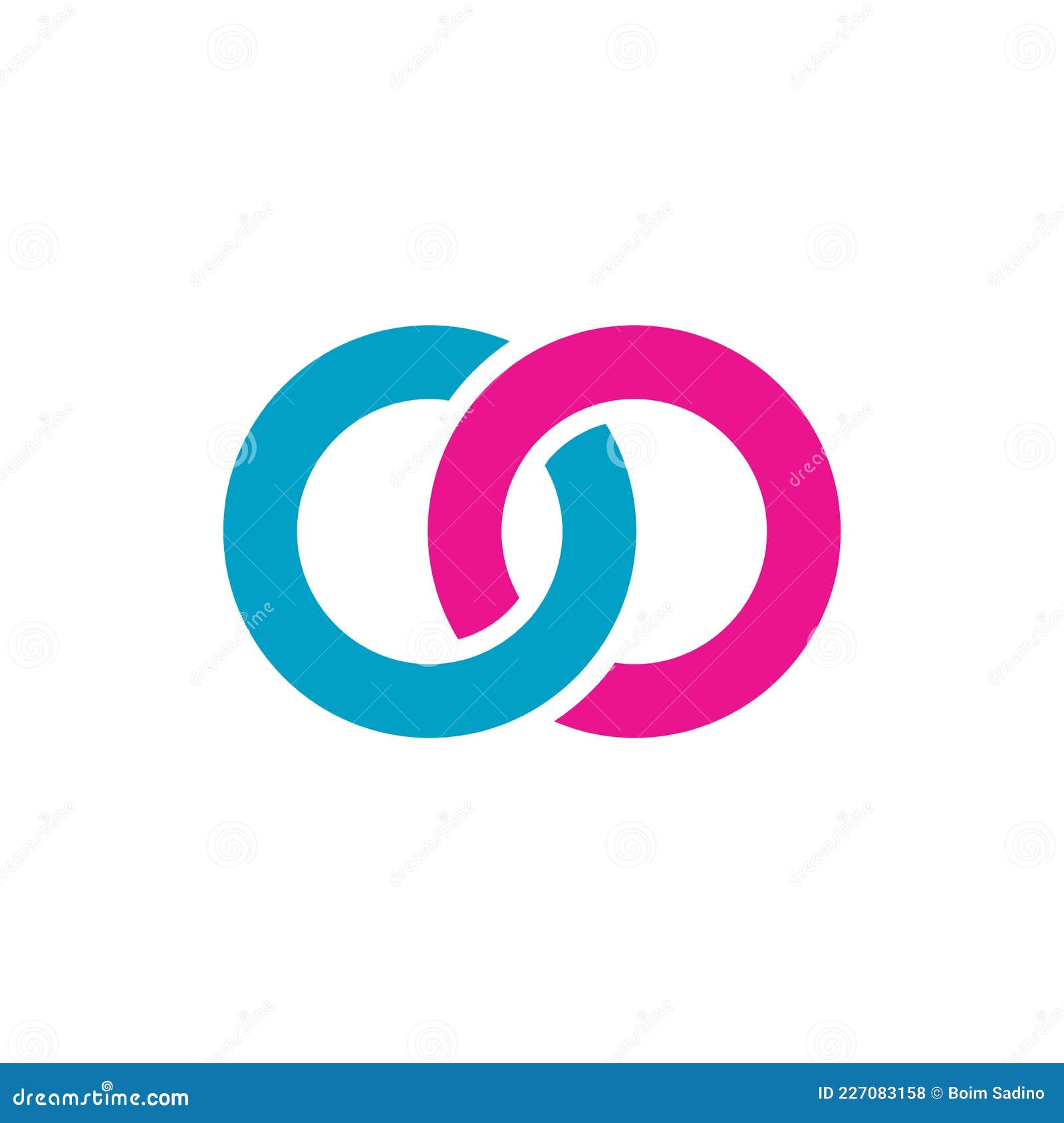 Basic RGB two circle stock vector. Illustration of document - 227083158