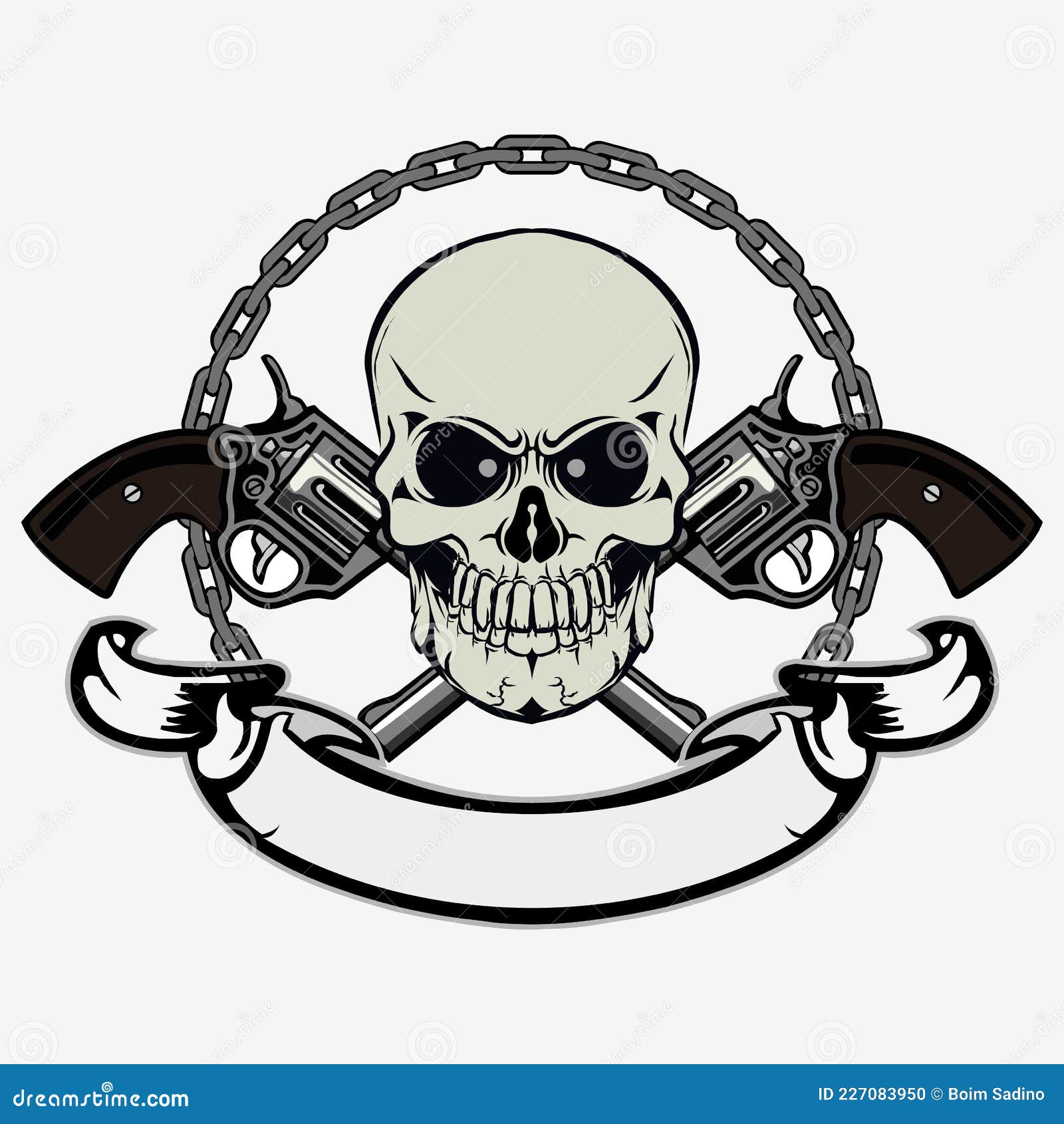 Basic RGB skull logo stock vector. Illustration of organ - 227083950