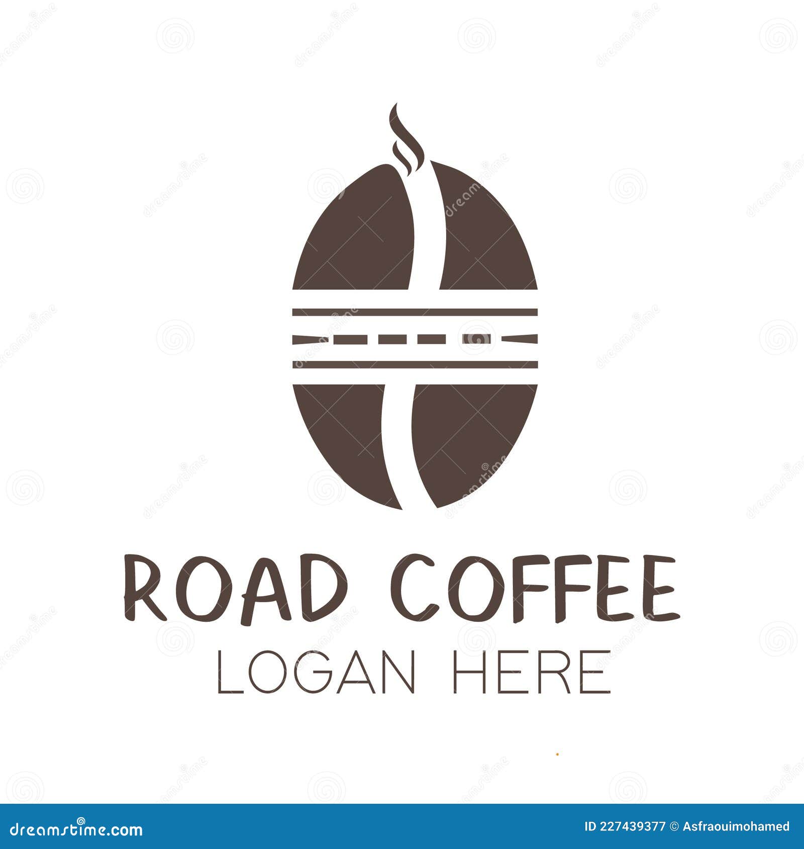 Road Coffee Logo Vector Design Stock Illustration - Illustration of ...