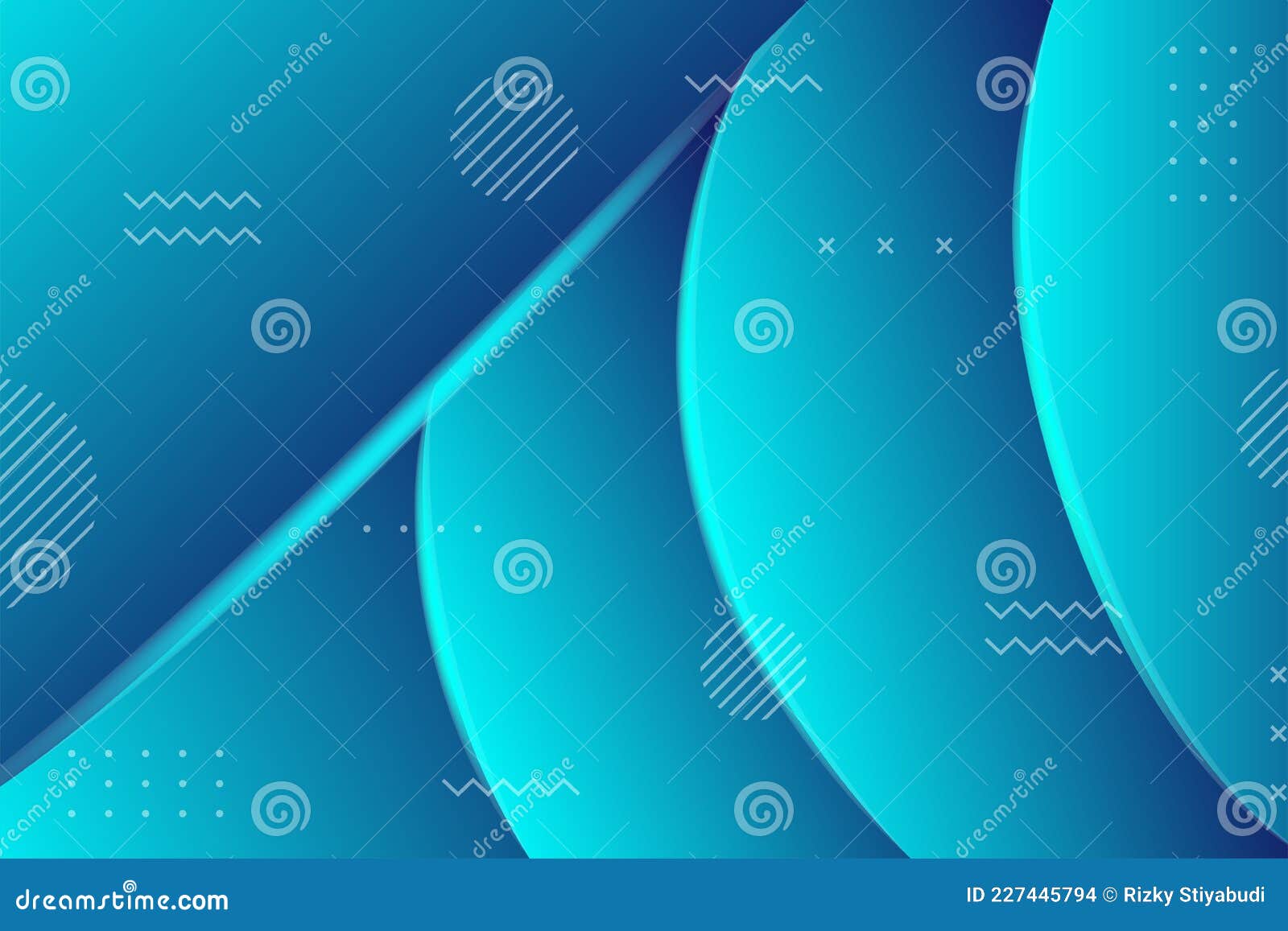 Dynamic Blue 3D Textured Style Background Design. Stock Vector ...