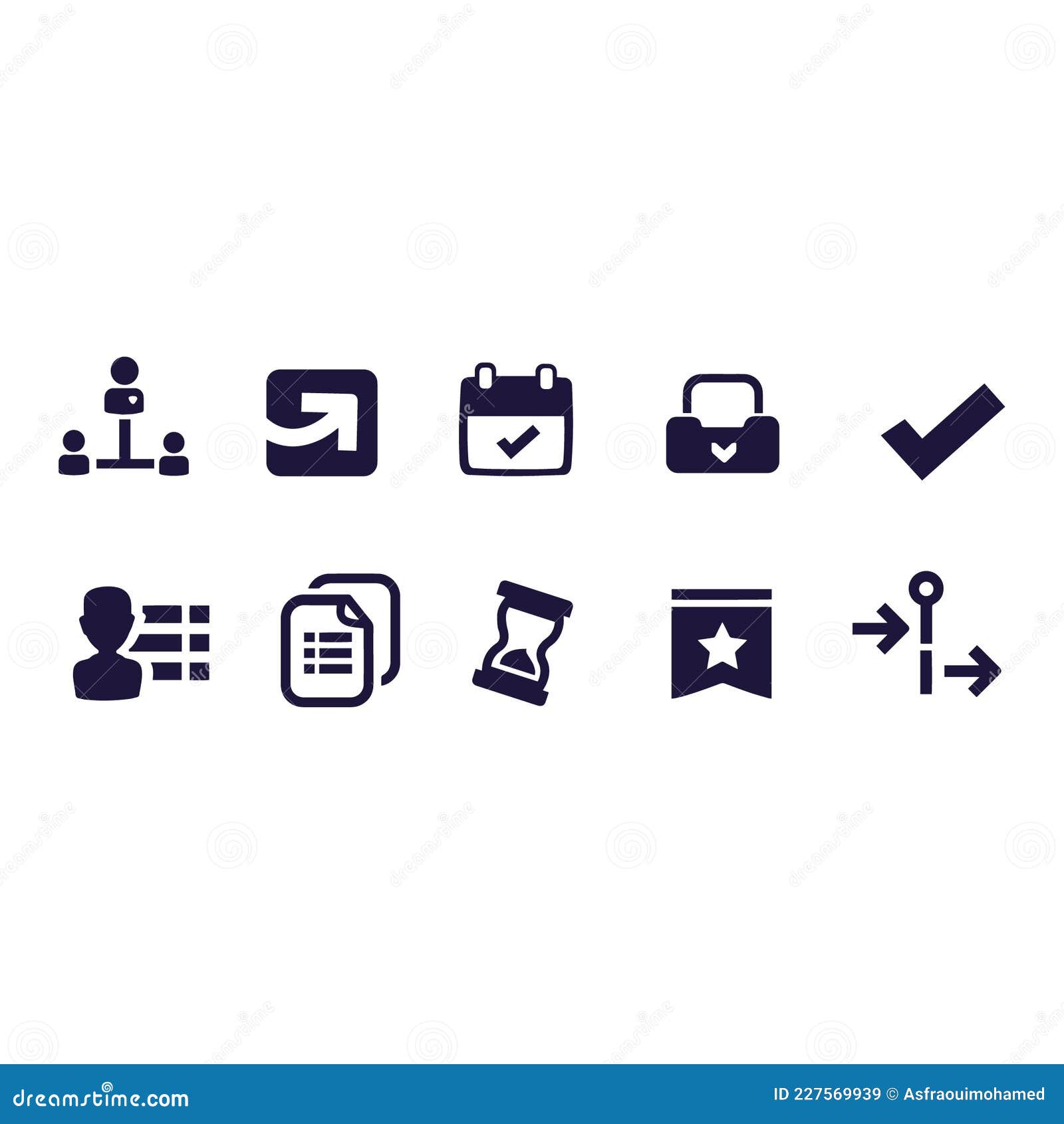Project Simple Set Black App Icons Vector Design Stock Vector ...