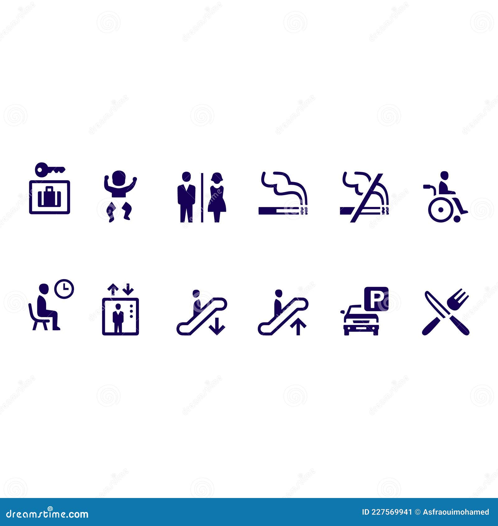 25 Public Signs Icon Set. 100% Editable EPS 10 Files. Business Logo ...