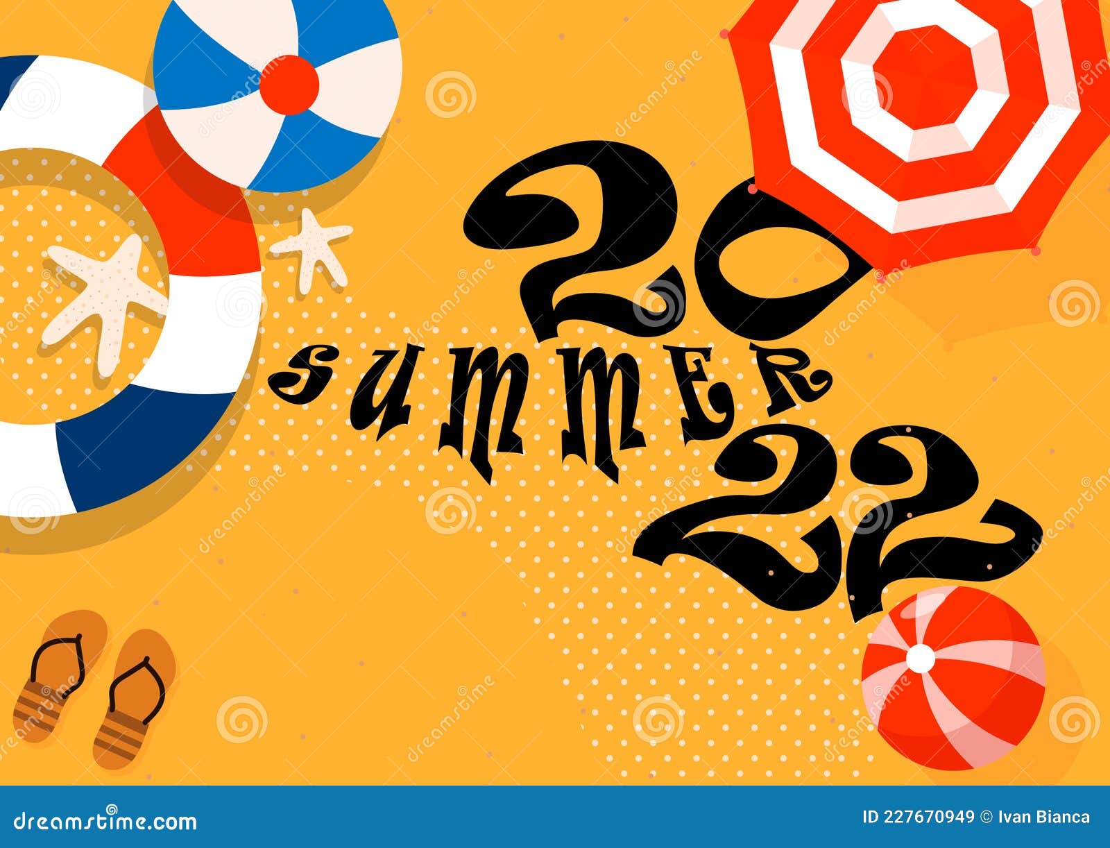 SUMMER 2022 GRAPHIC with SAND - VECTOR Stock Vector - Illustration of ...