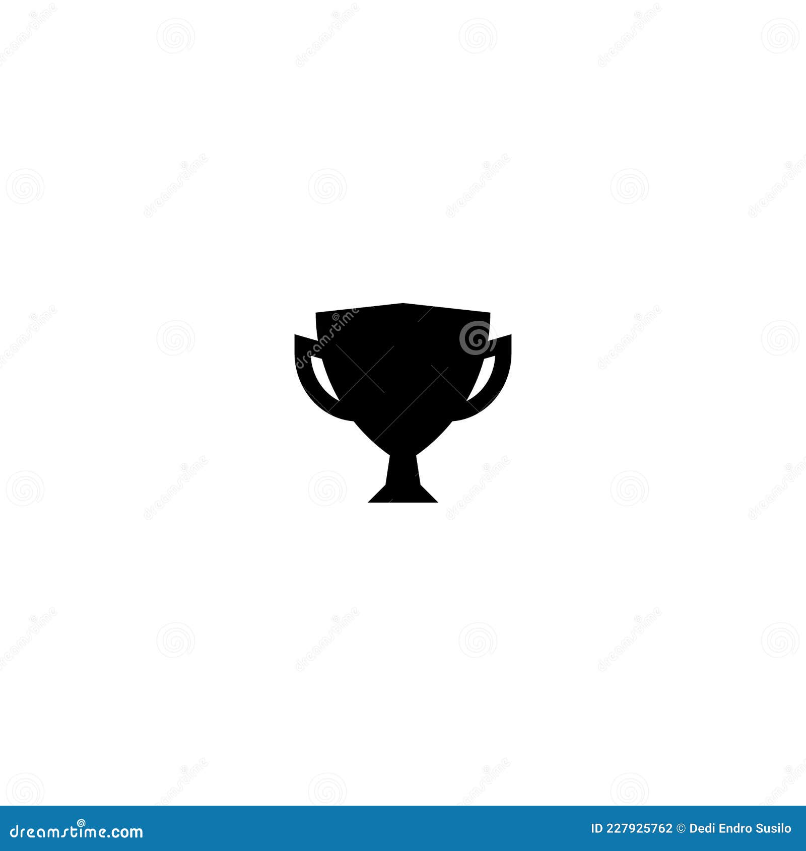 Symbol or Icon with a Trophy Shape Stock Vector - Illustration of ...