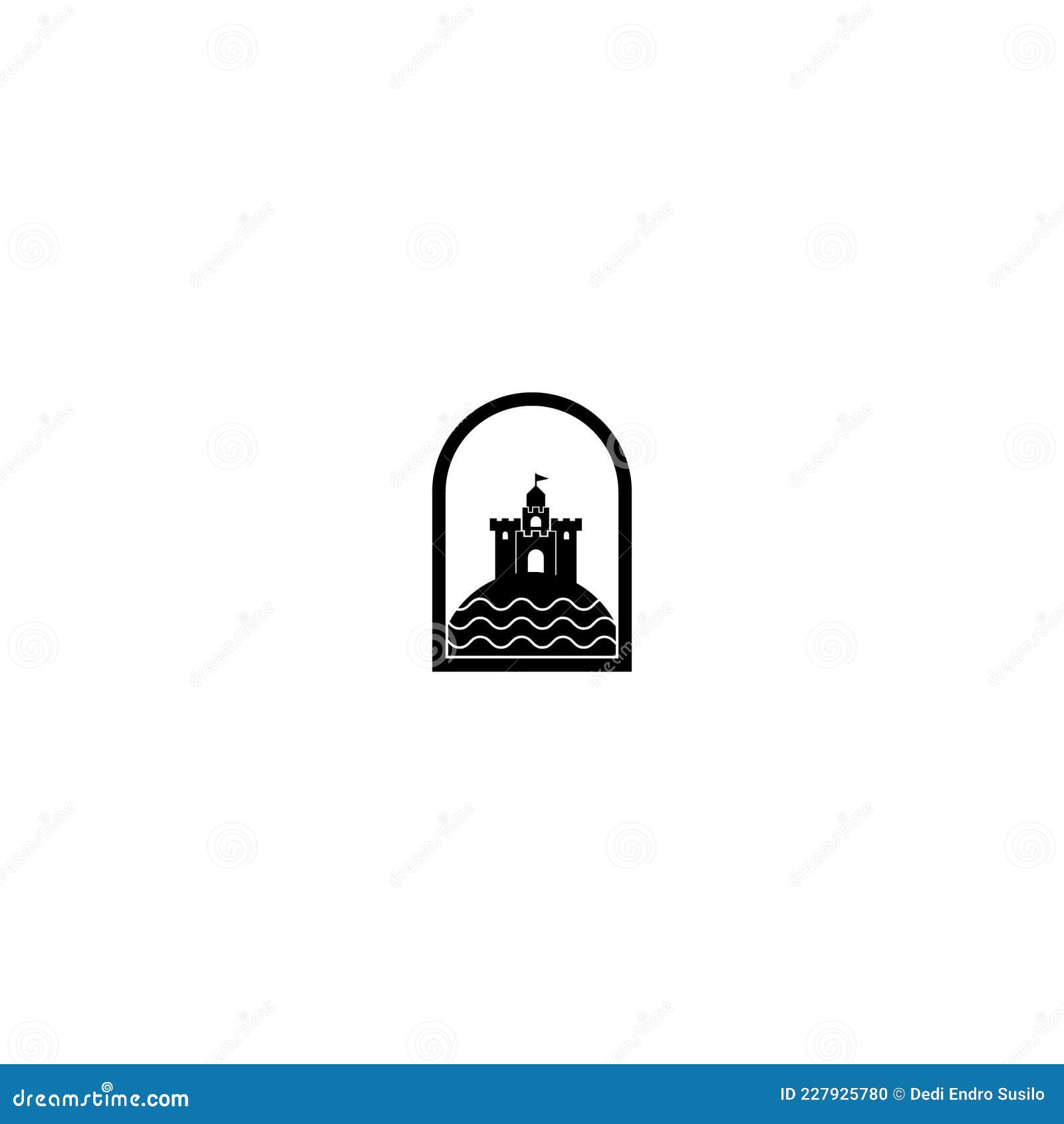 A Logo or Illustration of a Royal Palace, Representing a Residence for ...