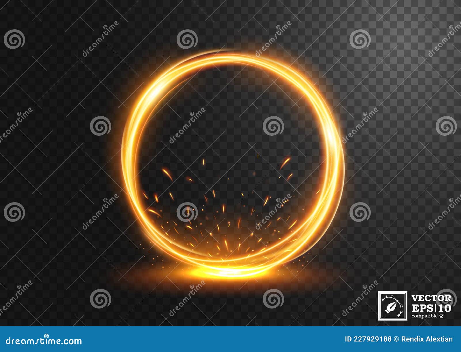 Rotating Golden Shiny with Sparks. Suitable for Product Advertising ...
