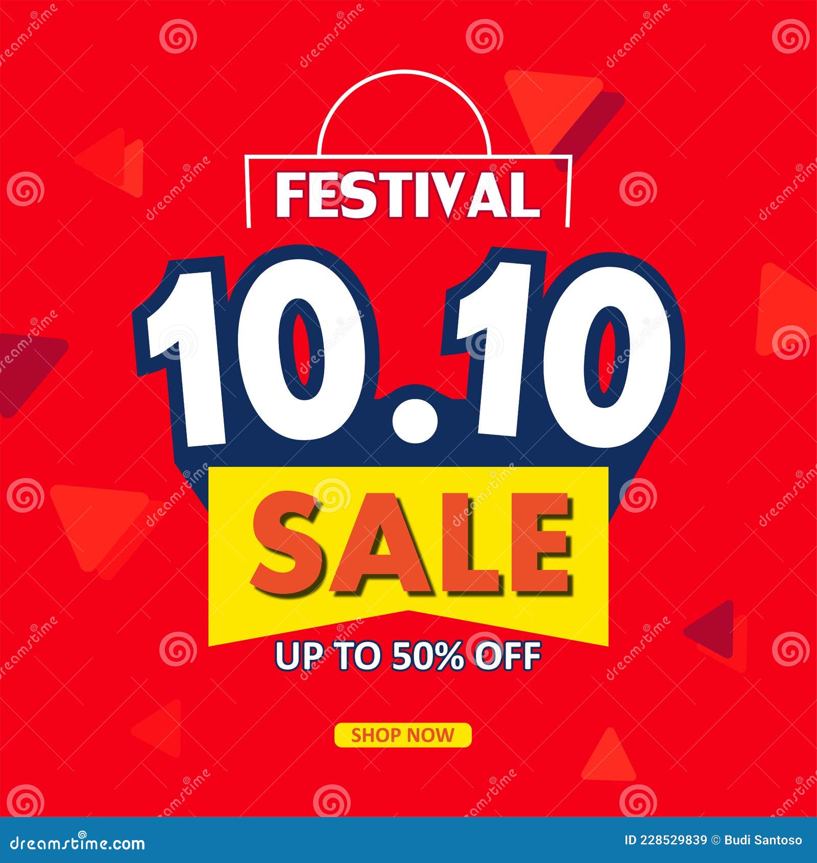 10.10 Sale Poster or Flyer Design Stock Vector - Illustration of ...