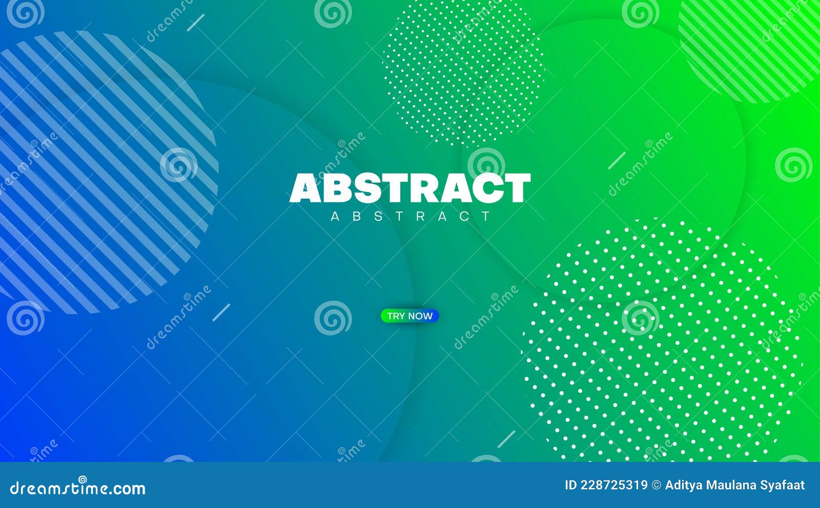Blue Green Gradient Geometric Background Design Stock Vector ...