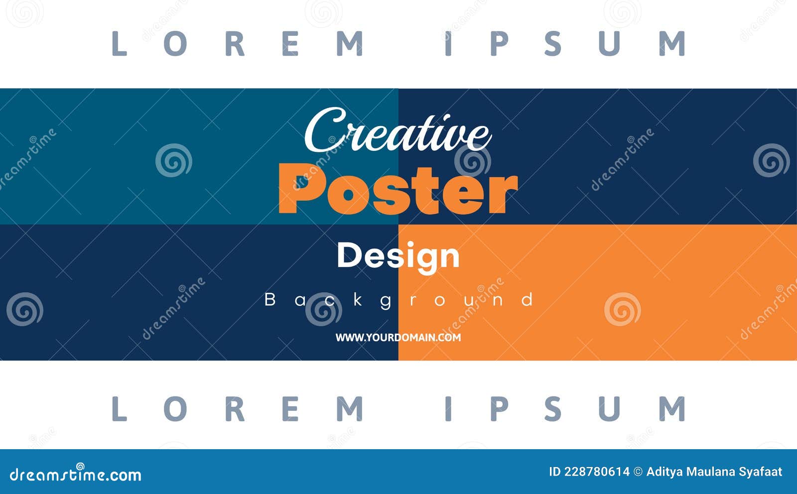 Simple Business Poster Design Template with Geometric Shape Stock ...